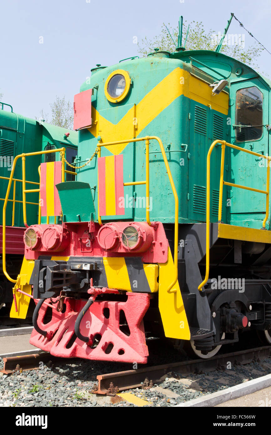 Rail road locomotive Stock Photo - Alamy