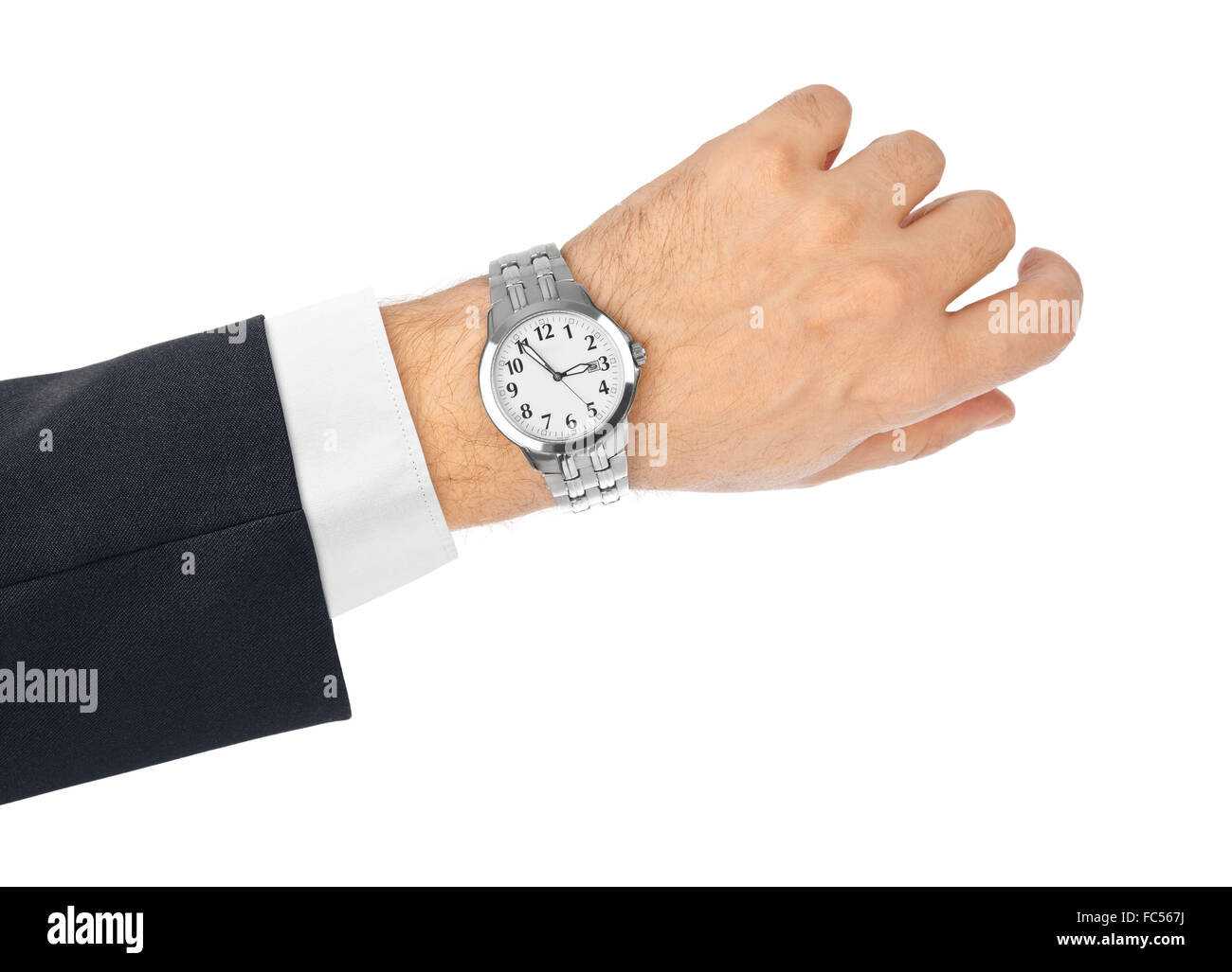 Hand and watch Stock Photo - Alamy