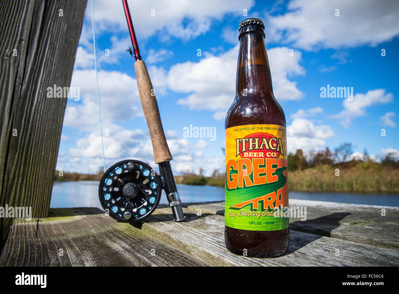 Fishing and Beer Stock Photo - Alamy