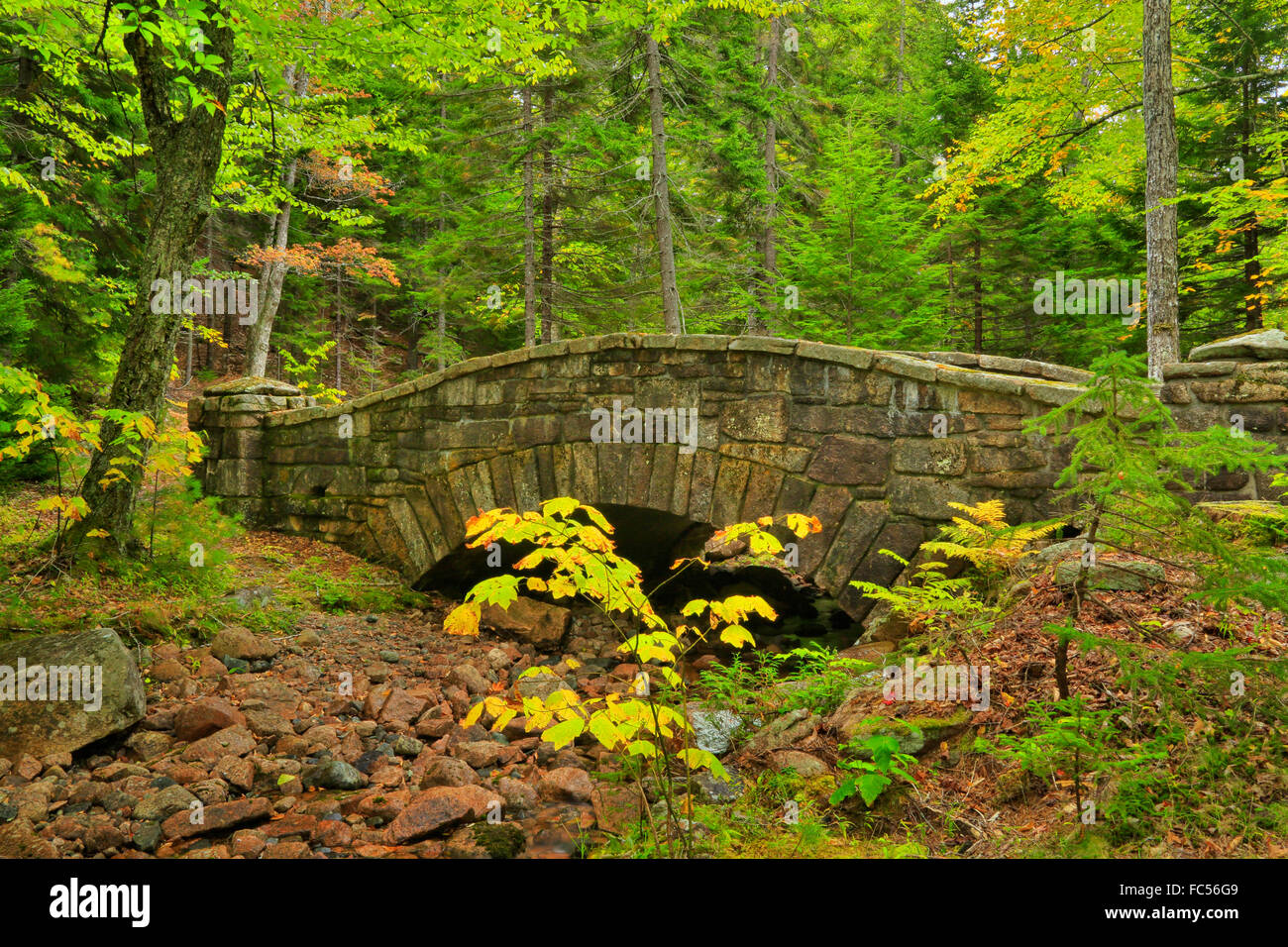 Little Harbor Brook Bridge, Amphitheatre Loop Carriage Road, Acadia ...