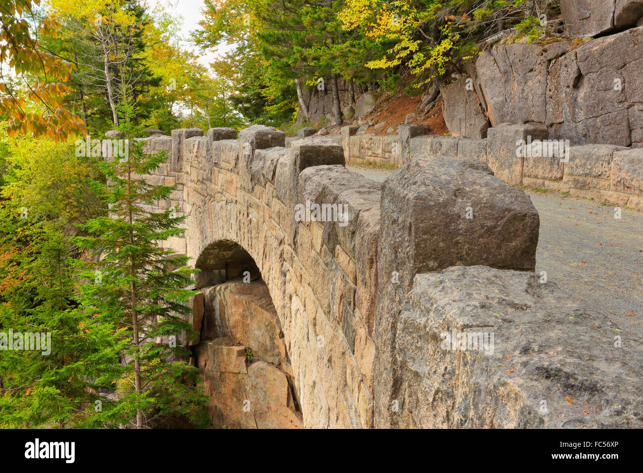 Cliffside Bridge, Jordan Stream Loop Carriage Road, Acadia National ...