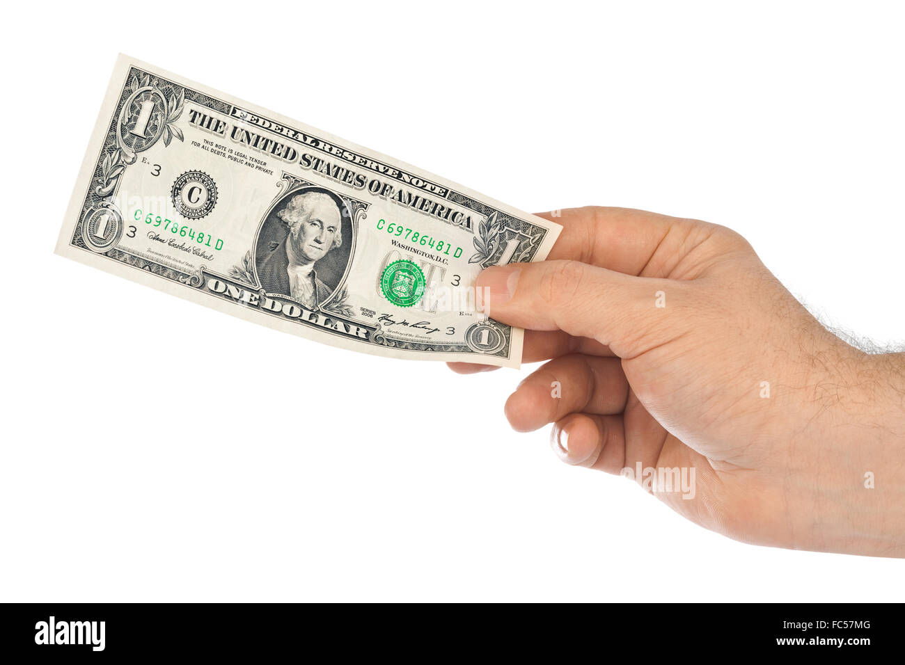 Hand with money Stock Photo - Alamy