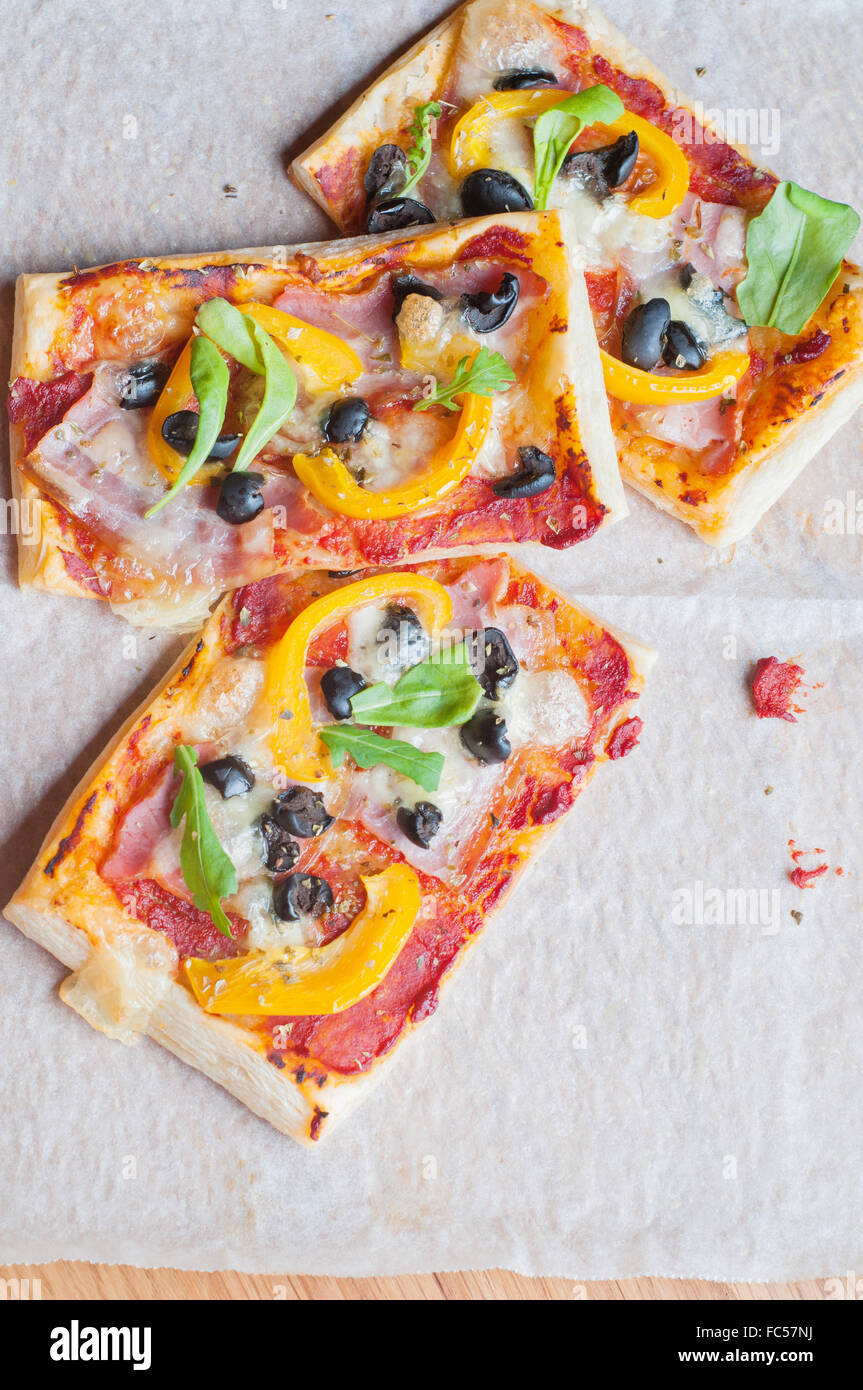 Puff pastry cake, top view Stock Photo - Alamy