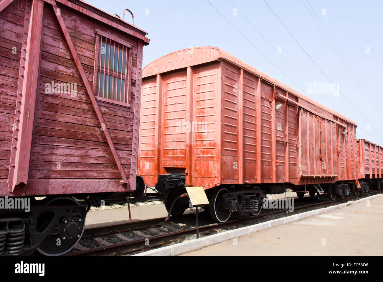 Rail road coach Stock Photo - Alamy