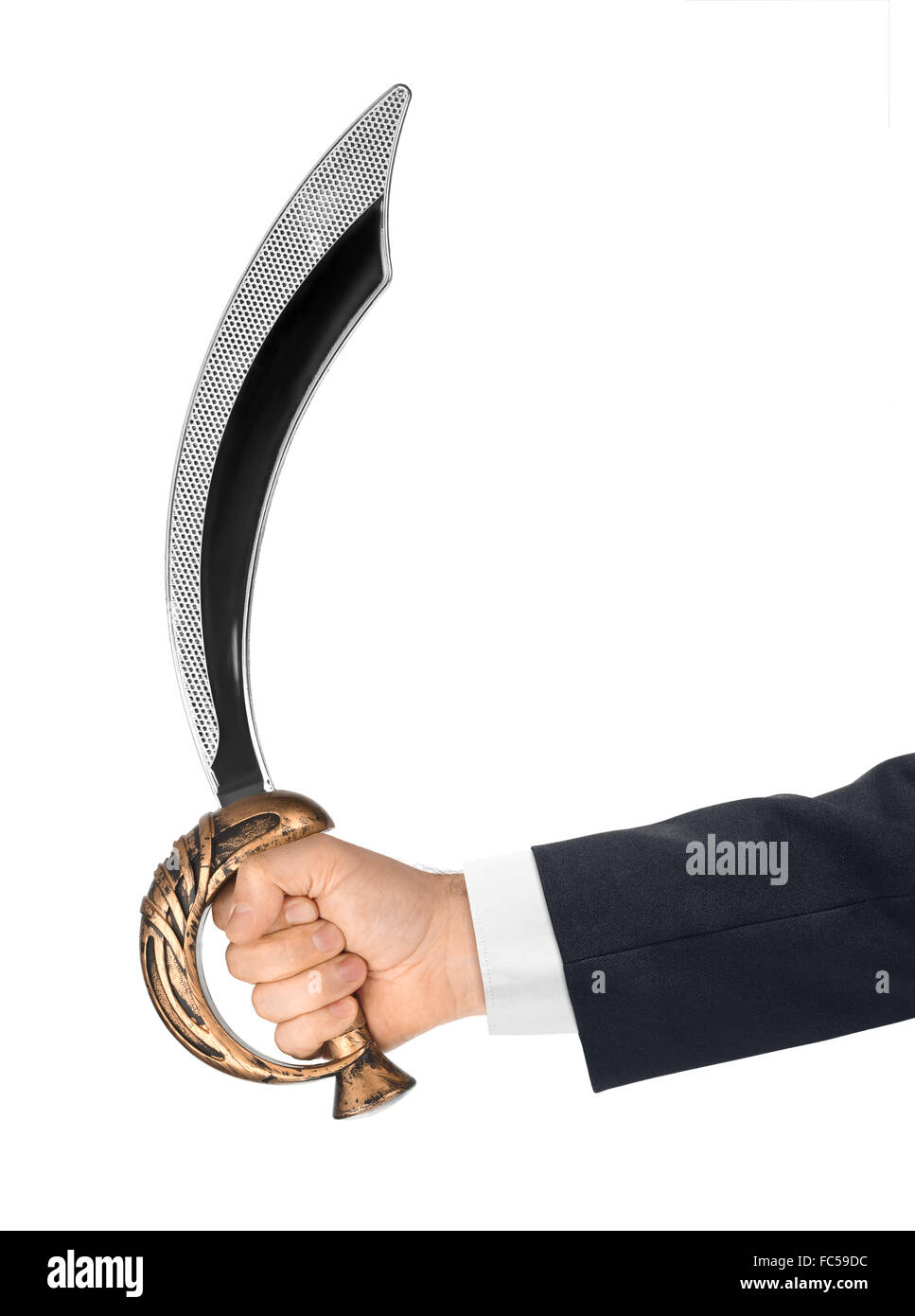 Hand with saber Stock Photo - Alamy