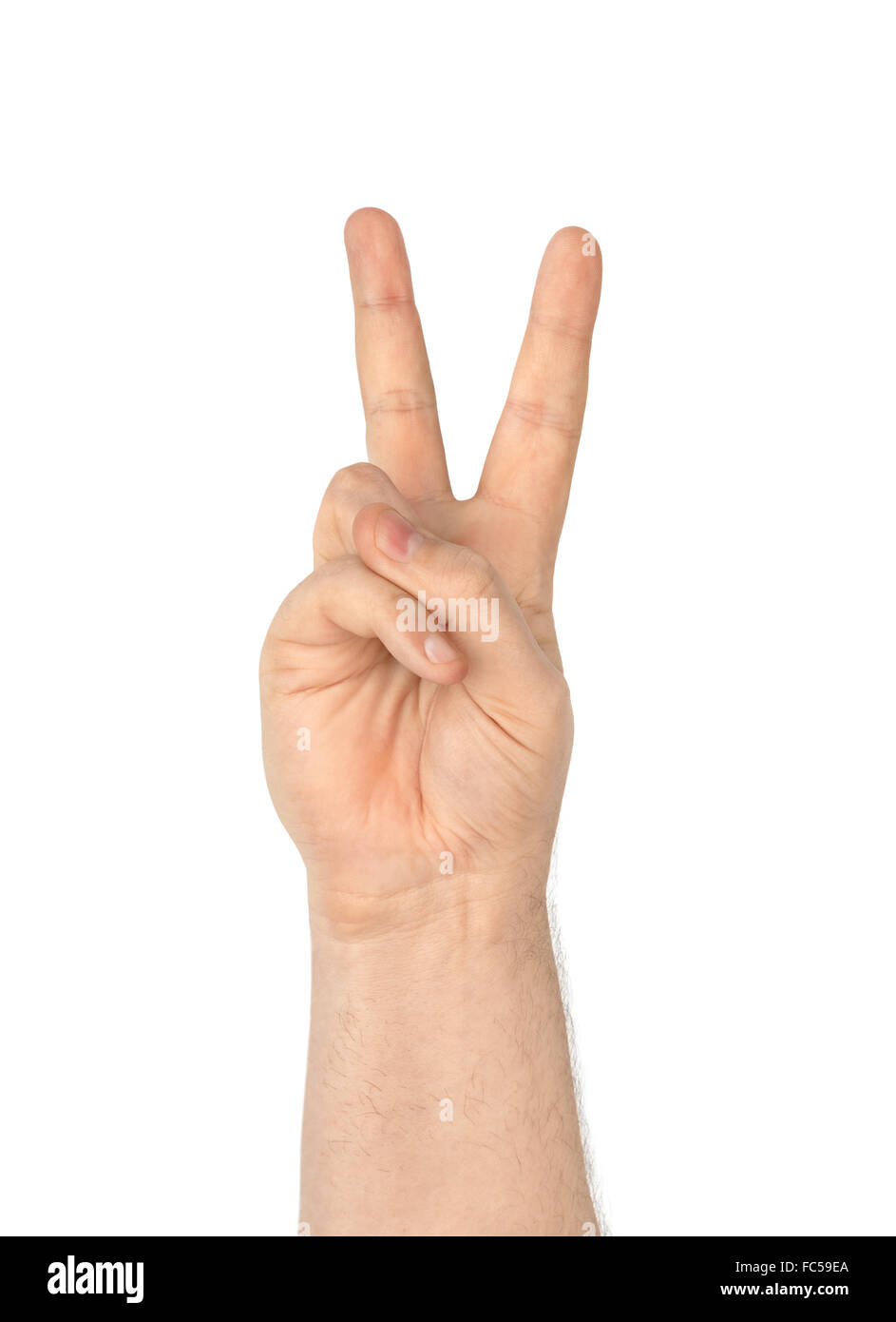 Victory sign hand hi-res stock photography and images - Alamy