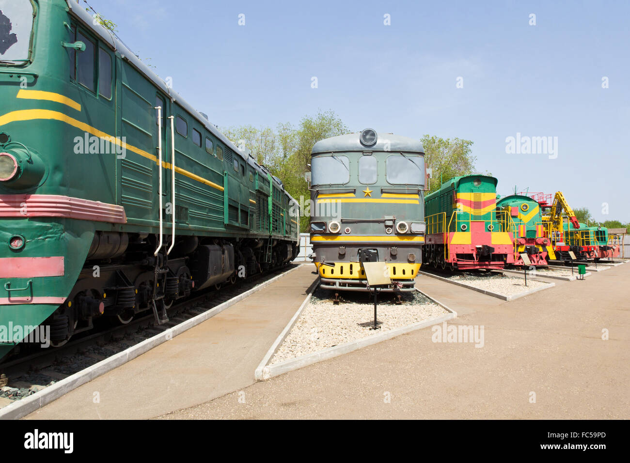 Rail road locomotive Stock Photo - Alamy