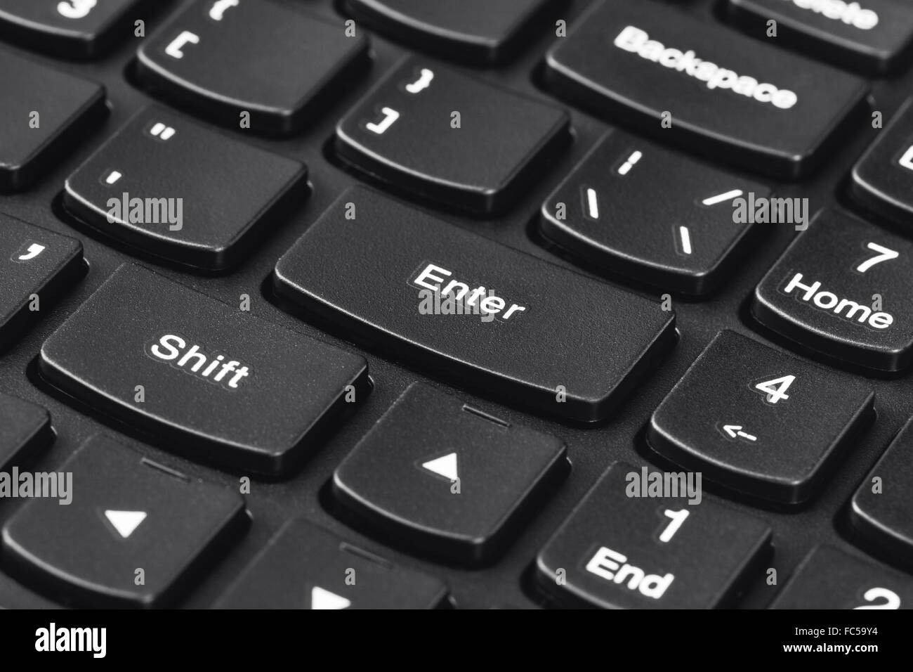 Computer notebook keyboard Stock Photo - Alamy
