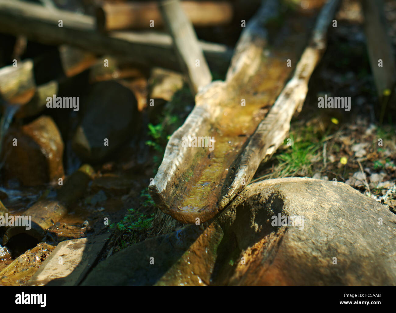 Natural source of mineral curative water Stock Photo - Alamy