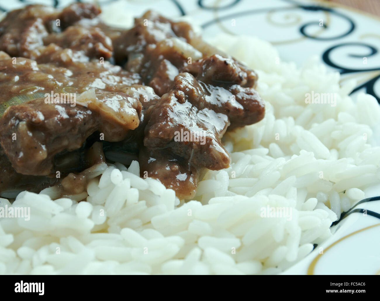 Mafe traditional peanut sauce dish hi-res stock photography and images ...