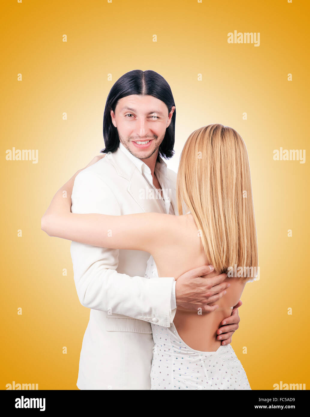 Pair of man and woman Stock Photo - Alamy