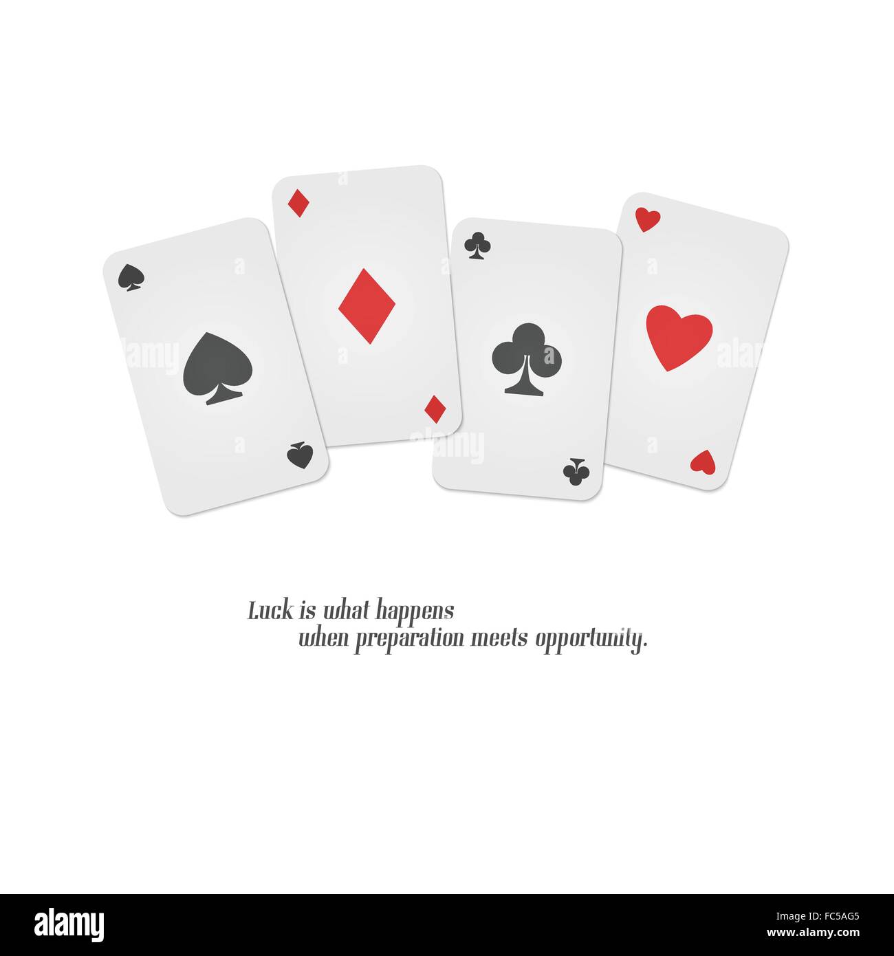 set of playing card suits isolated on white background. vector banner ...