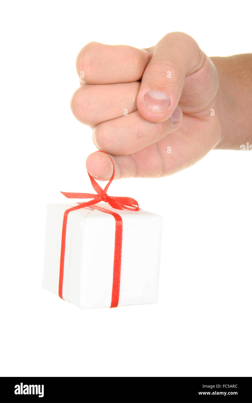 Gift on finger Stock Photo - Alamy