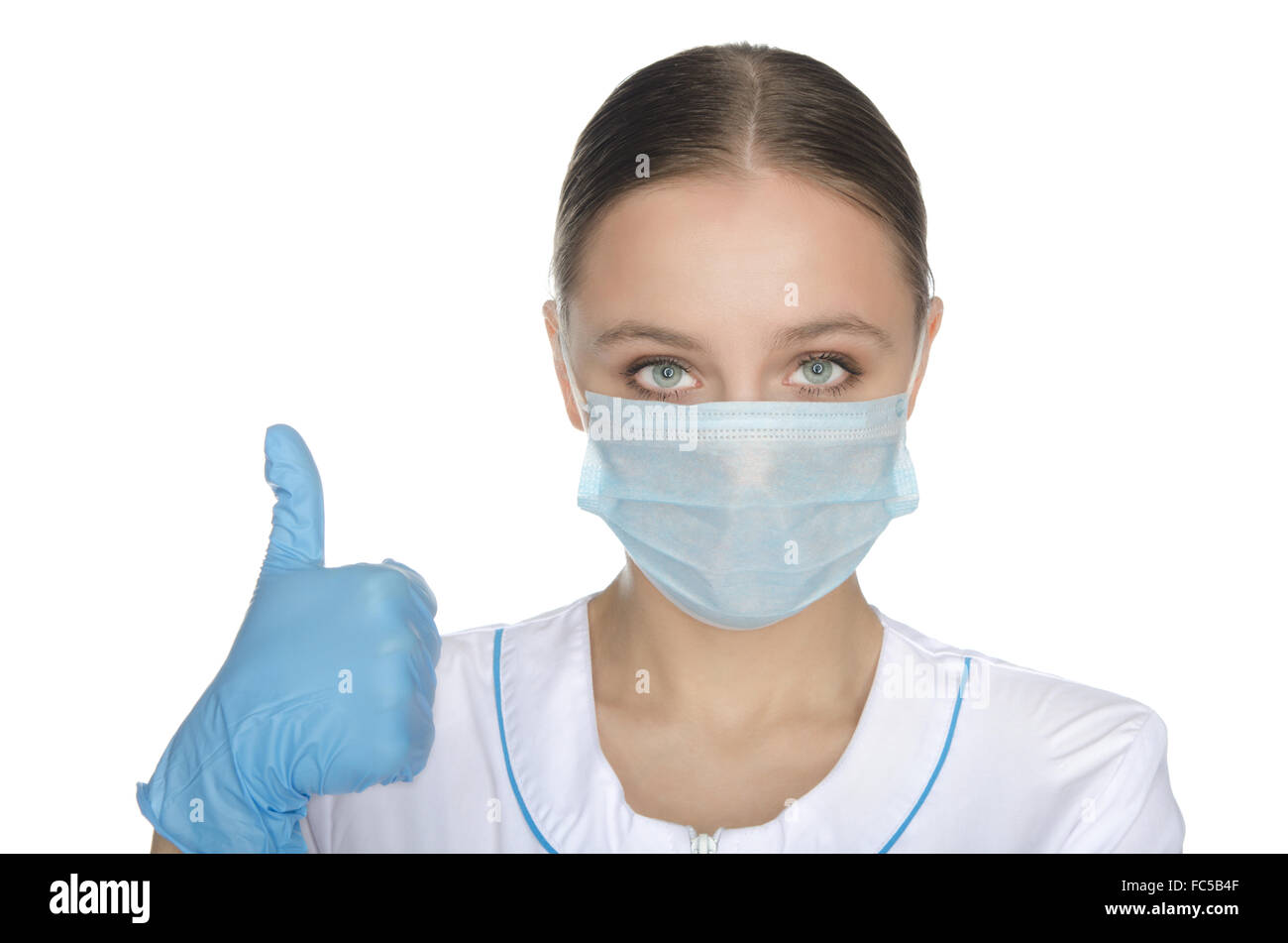 Doctor in gloves and mask hi-res stock photography and images - Alamy