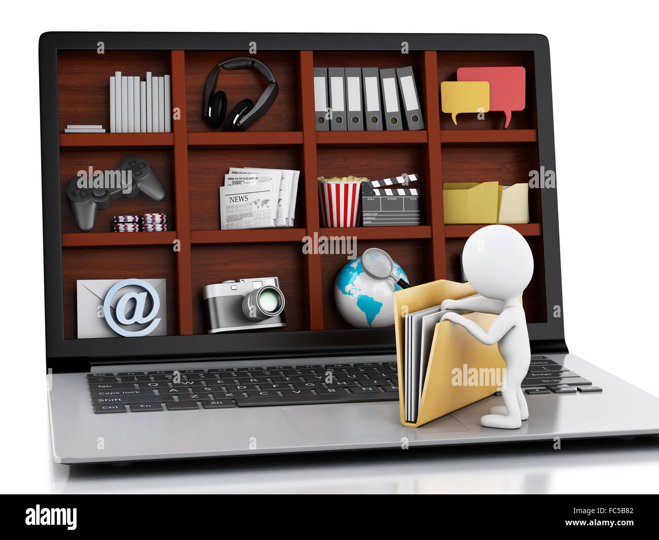 Laptop multimedia media hi-res stock photography and images - Alamy