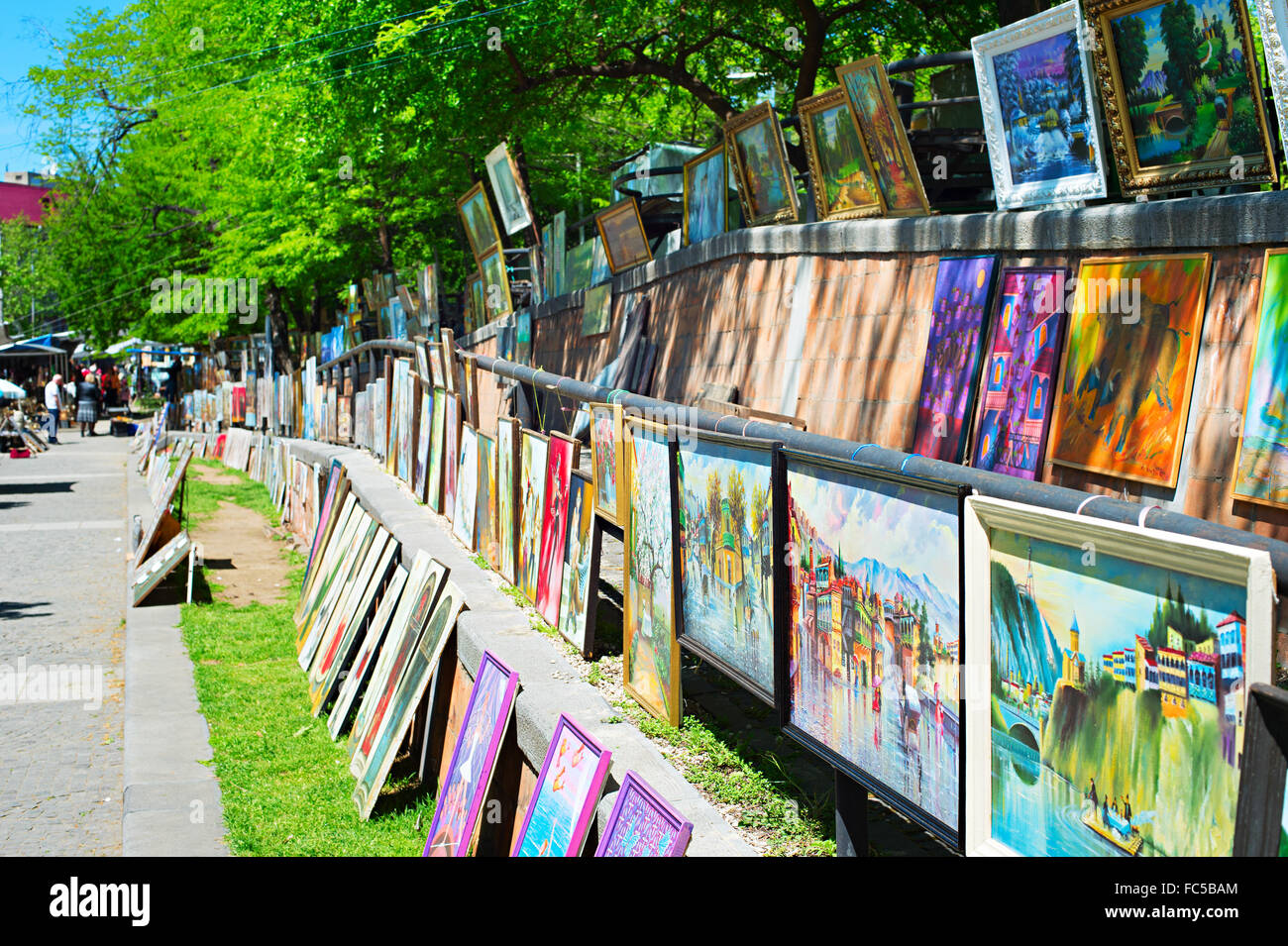 Tbilisi And Dry Bridge Flea Market High Resolution Stock Photography ...