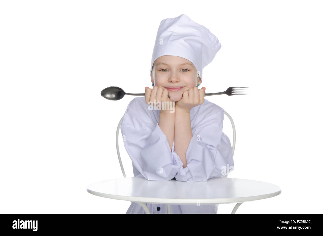 Chef cook hat fork spoon hi-res stock photography and images - Alamy