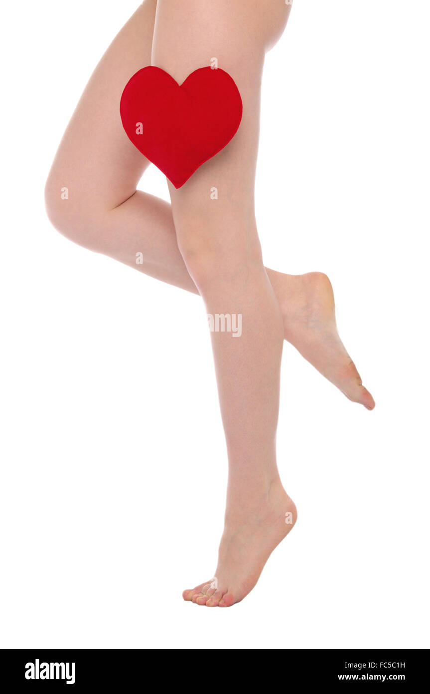 Female legs in red hi-res stock photography and images - Alamy