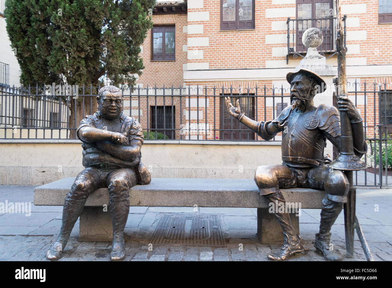 Don Quixote and Sancho Panza Stock Photo - Alamy
