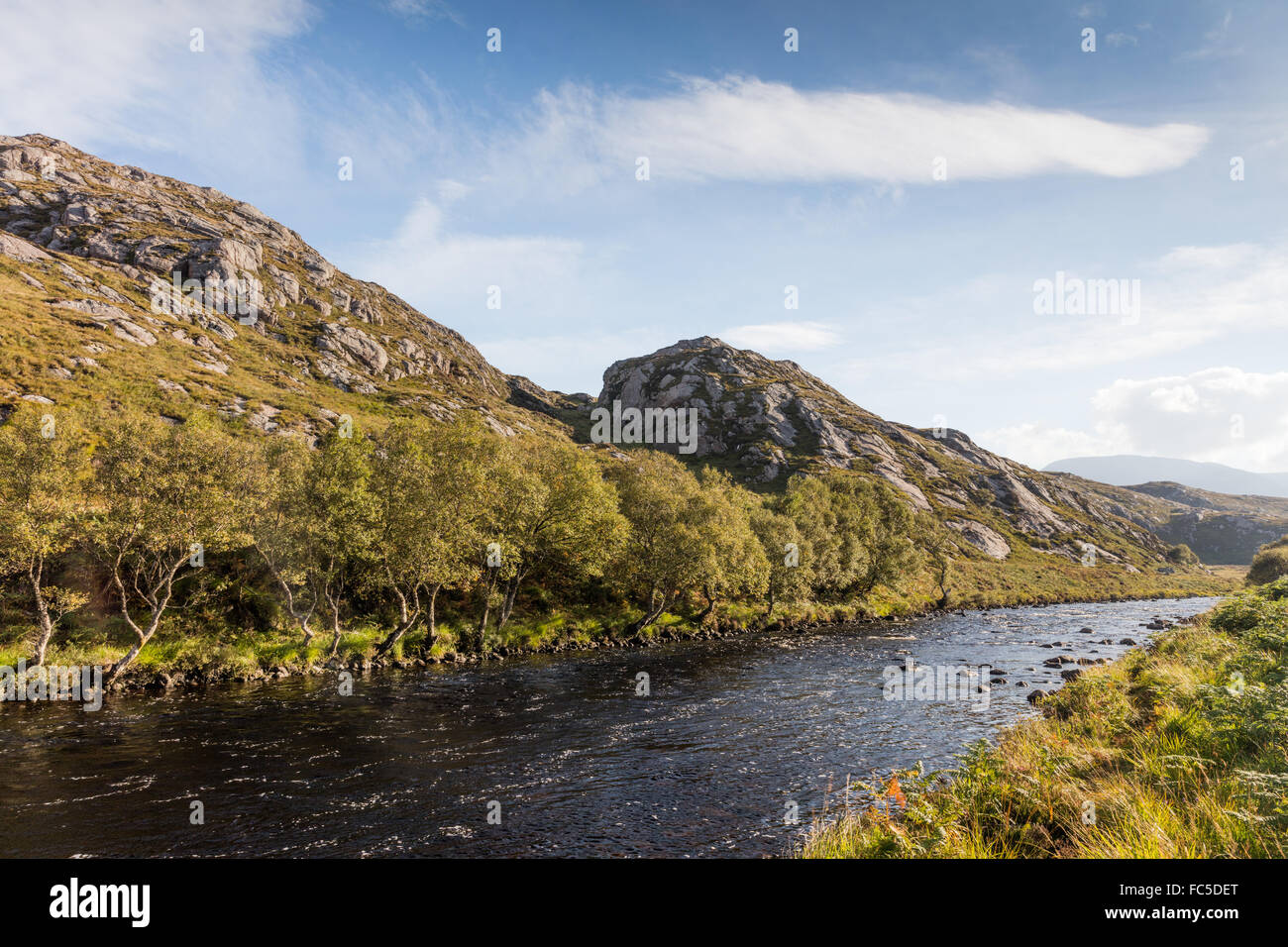 River Laxford, nr Laxford Bridge, Sutherland, Highlands, Scotland Stock ...