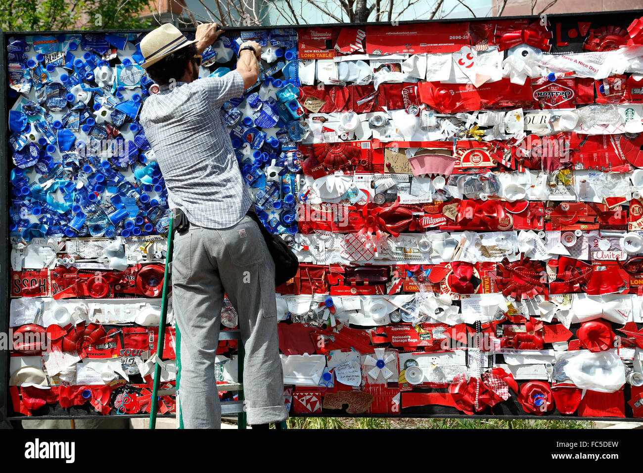 Recycled american flag hi-res stock photography and images - Alamy