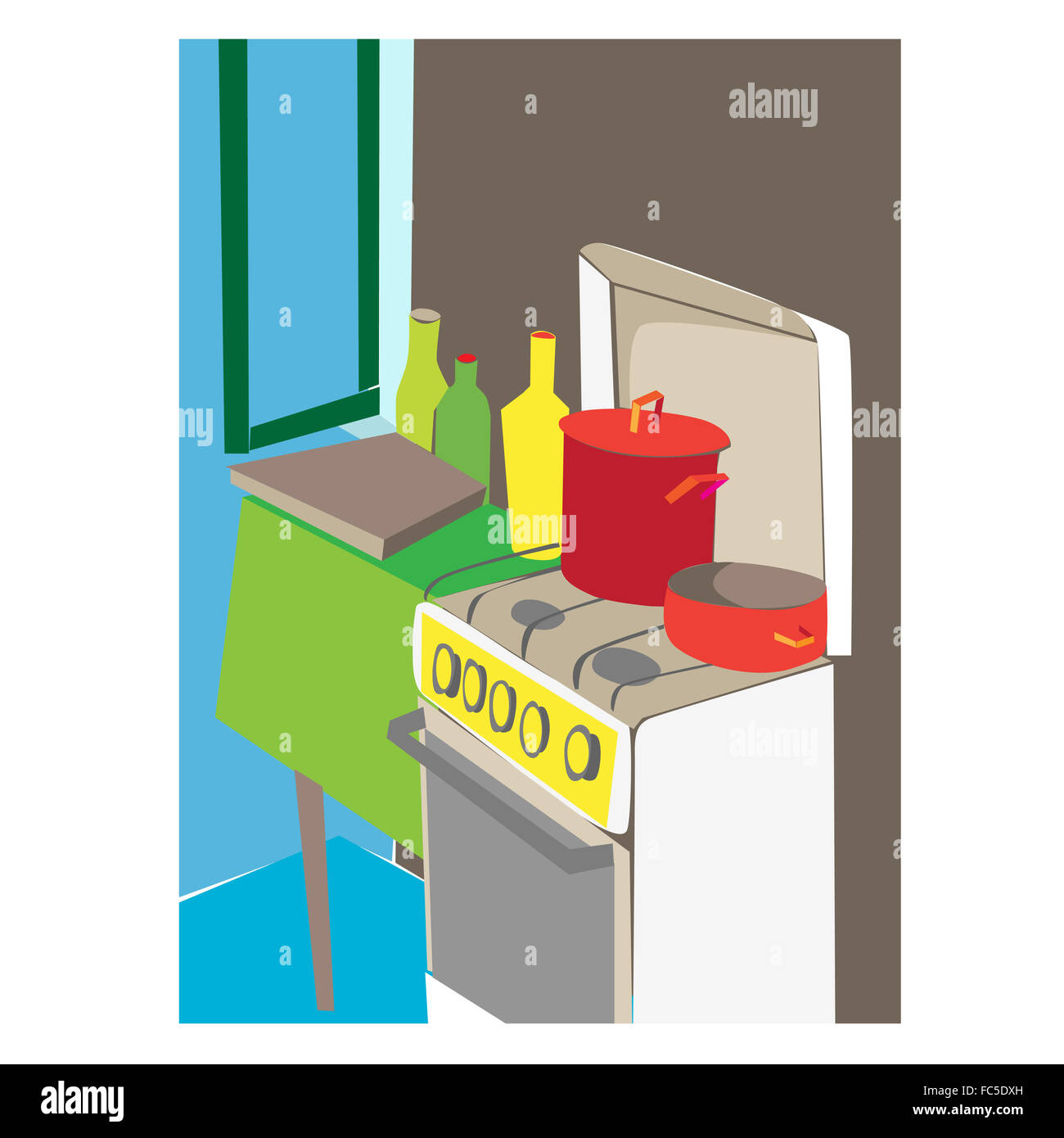 Cartoon interior hi-res stock photography and images - Alamy