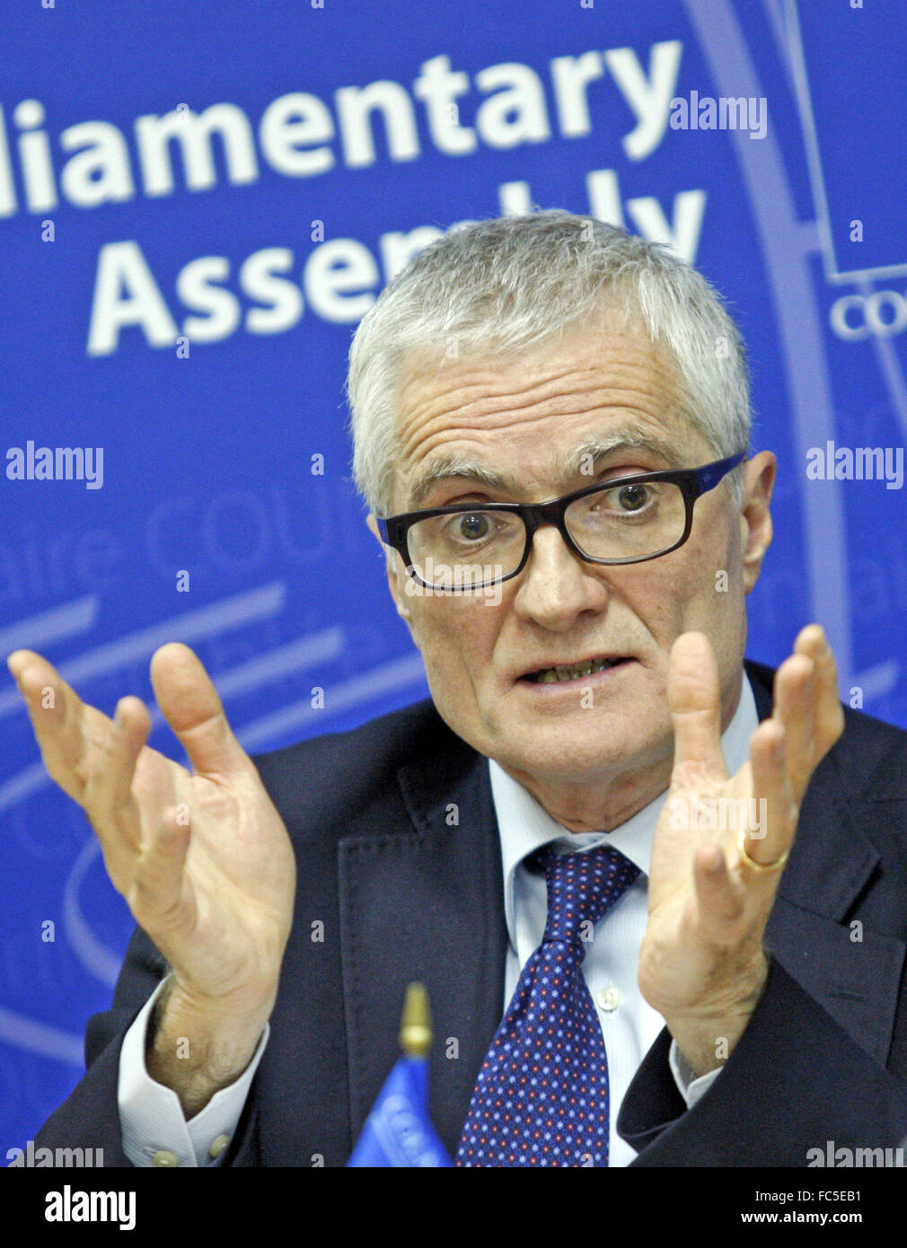 Kiev, Ukraine. 20th Jan, 2016. Rapporteur of the Parliamentary Assembly ...