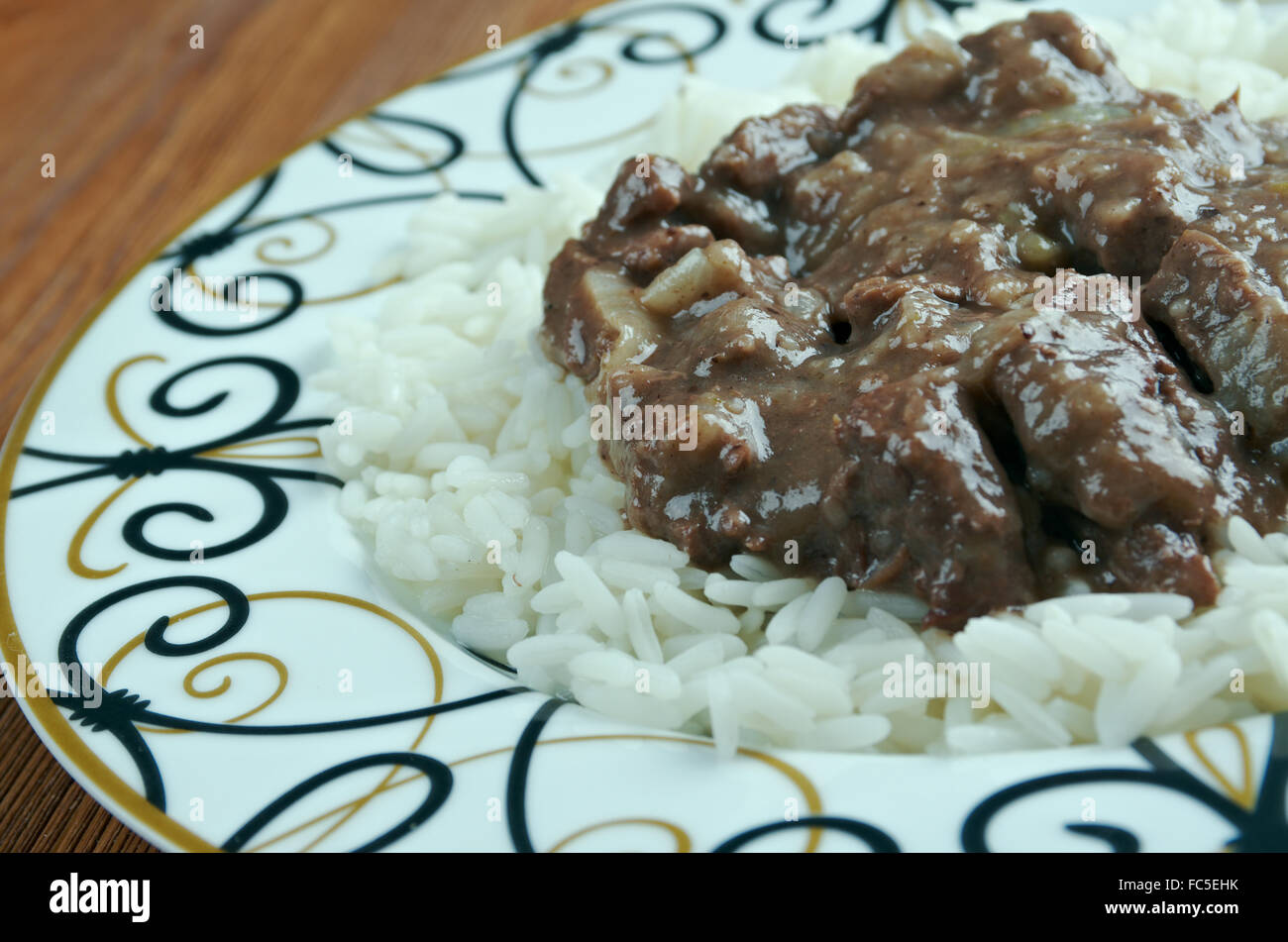 Mafe traditional peanut sauce dish hi-res stock photography and images ...
