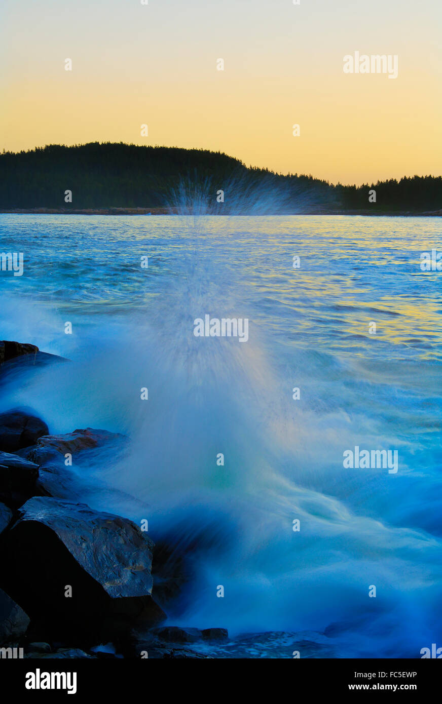 Sunrise, Schoodic Point, Schoodic Peninsula, Acadia National Park ...