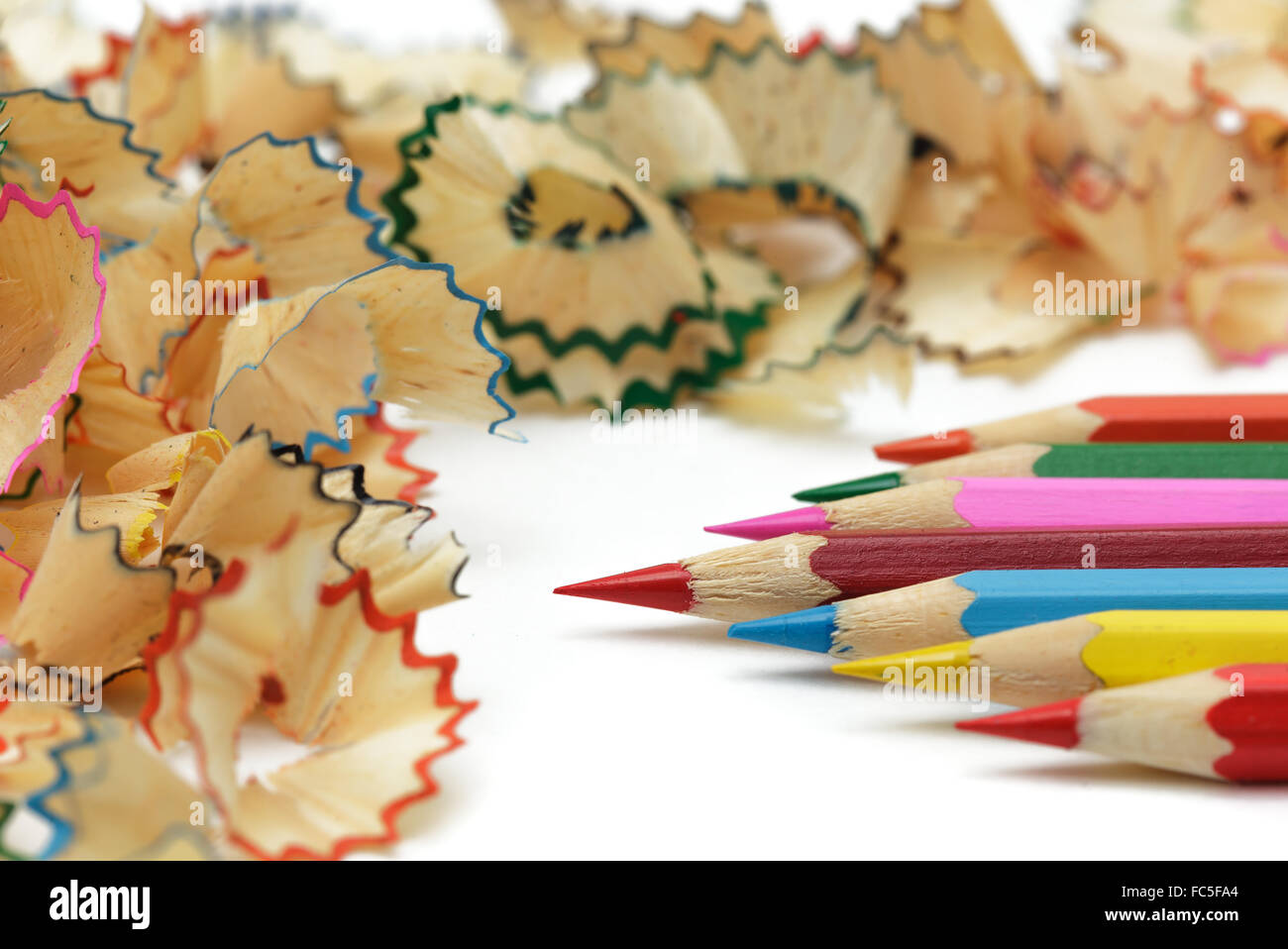Sharp, sharpened colored pencils Stock Photo - Alamy