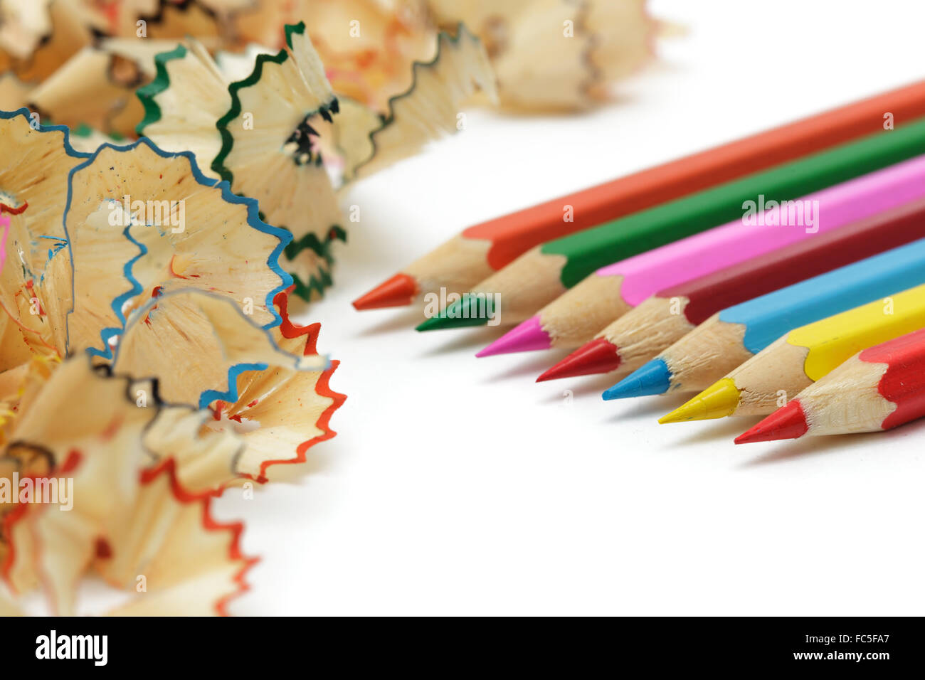 Sharp, sharpened colored pencils Stock Photo - Alamy