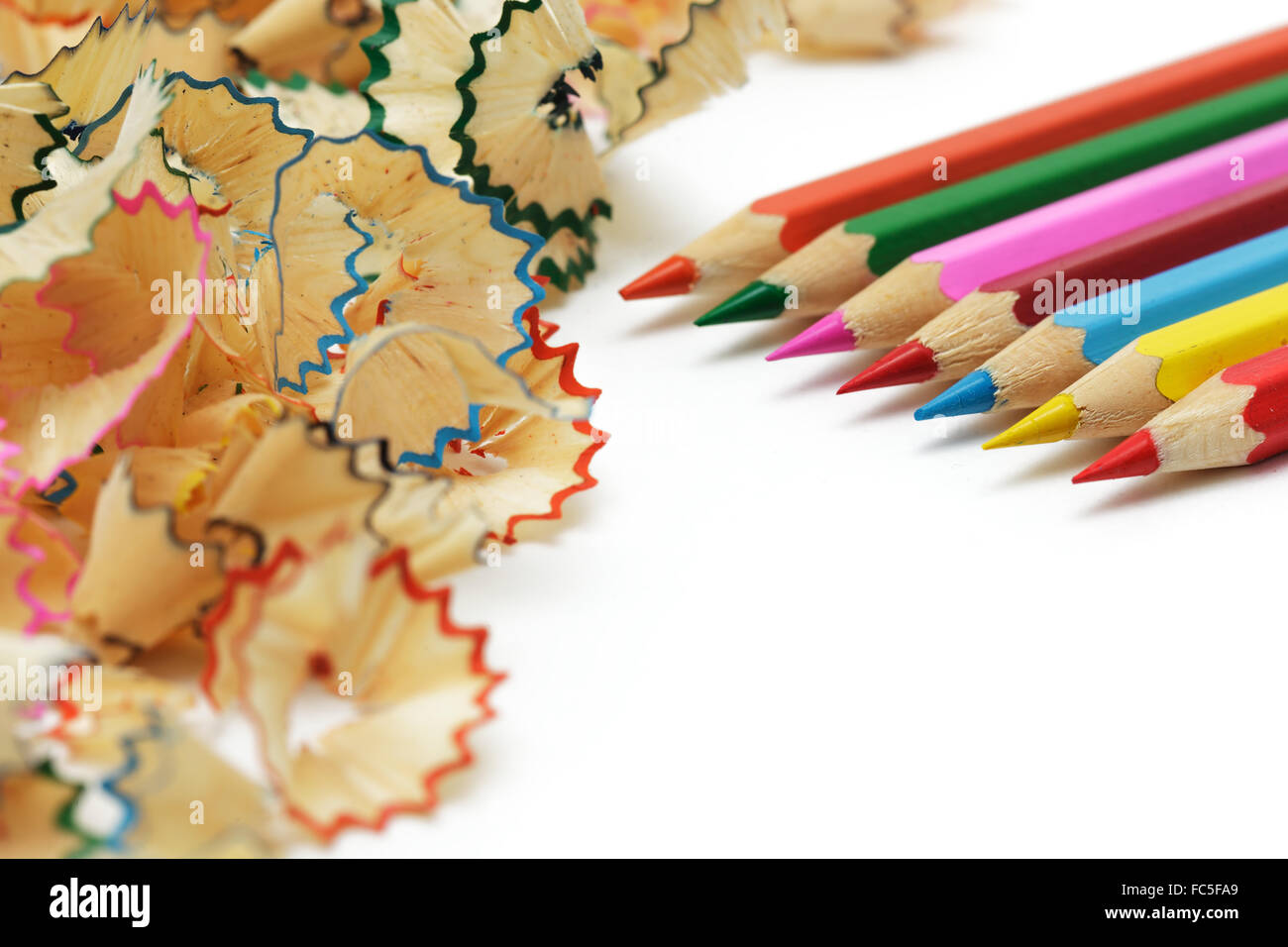 Sharp, sharpened colored pencils Stock Photo - Alamy