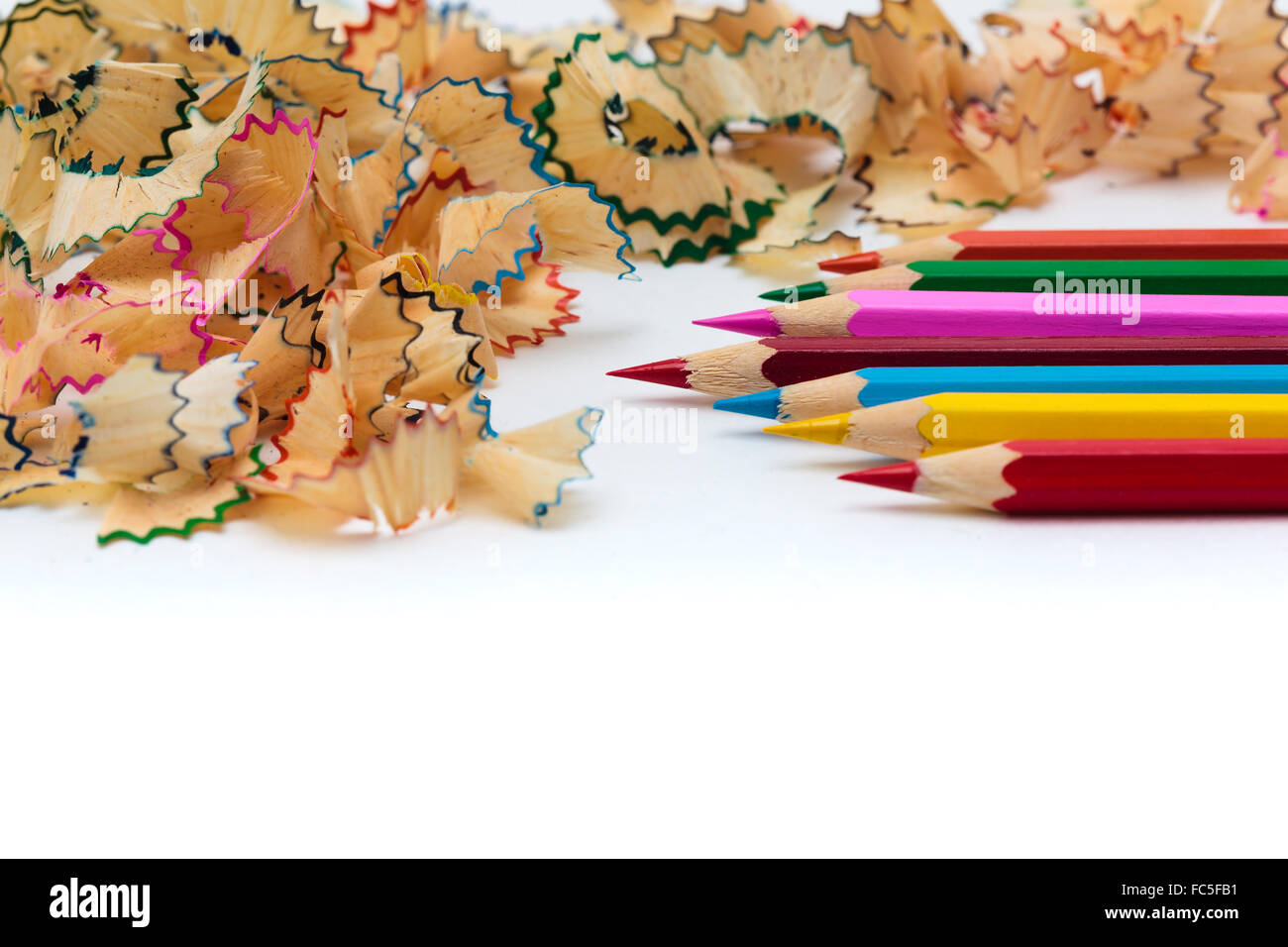 Sharp, sharpened colored pencils Stock Photo - Alamy