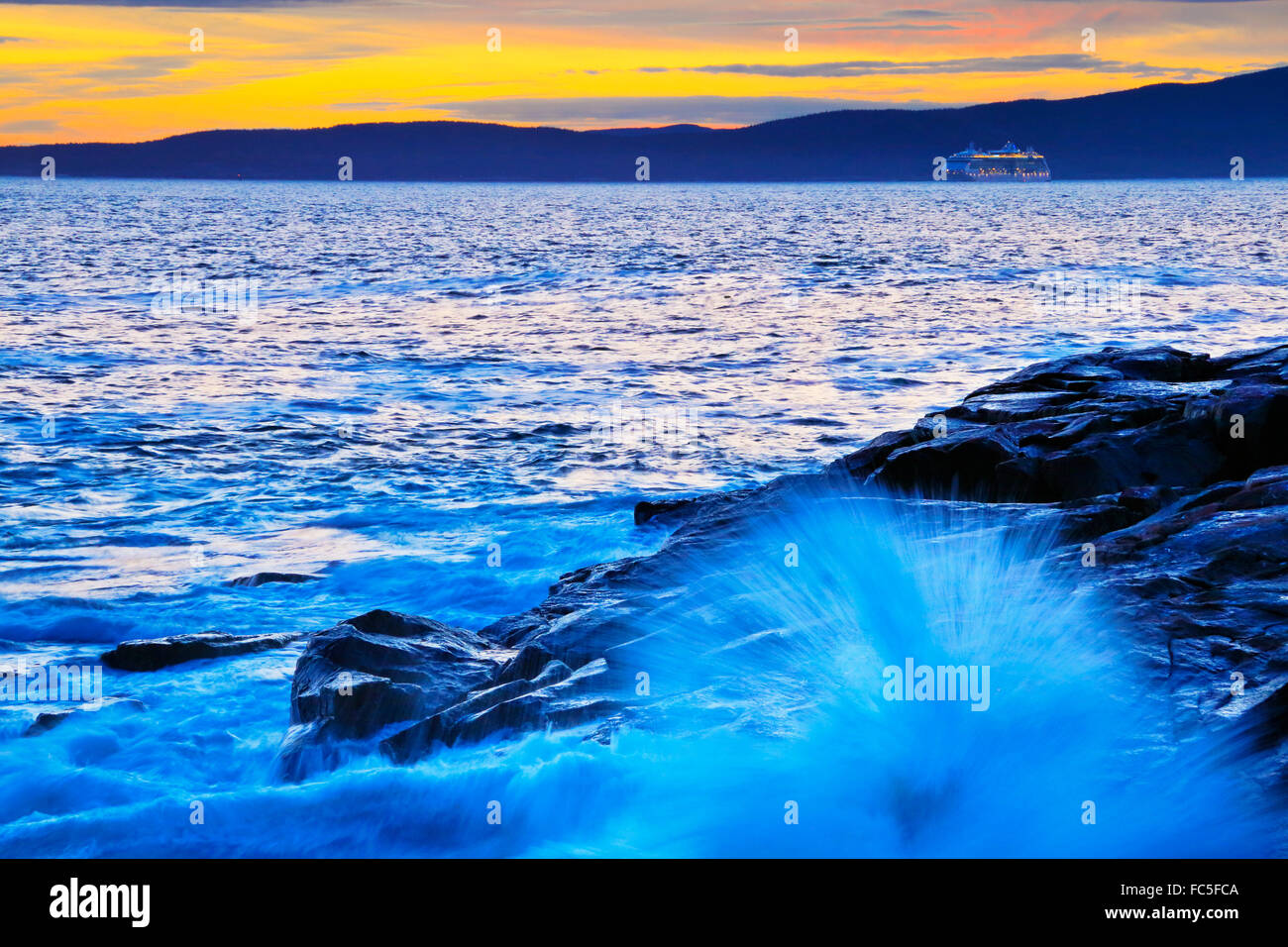 Schoodic peninsula sunset hi-res stock photography and images - Alamy