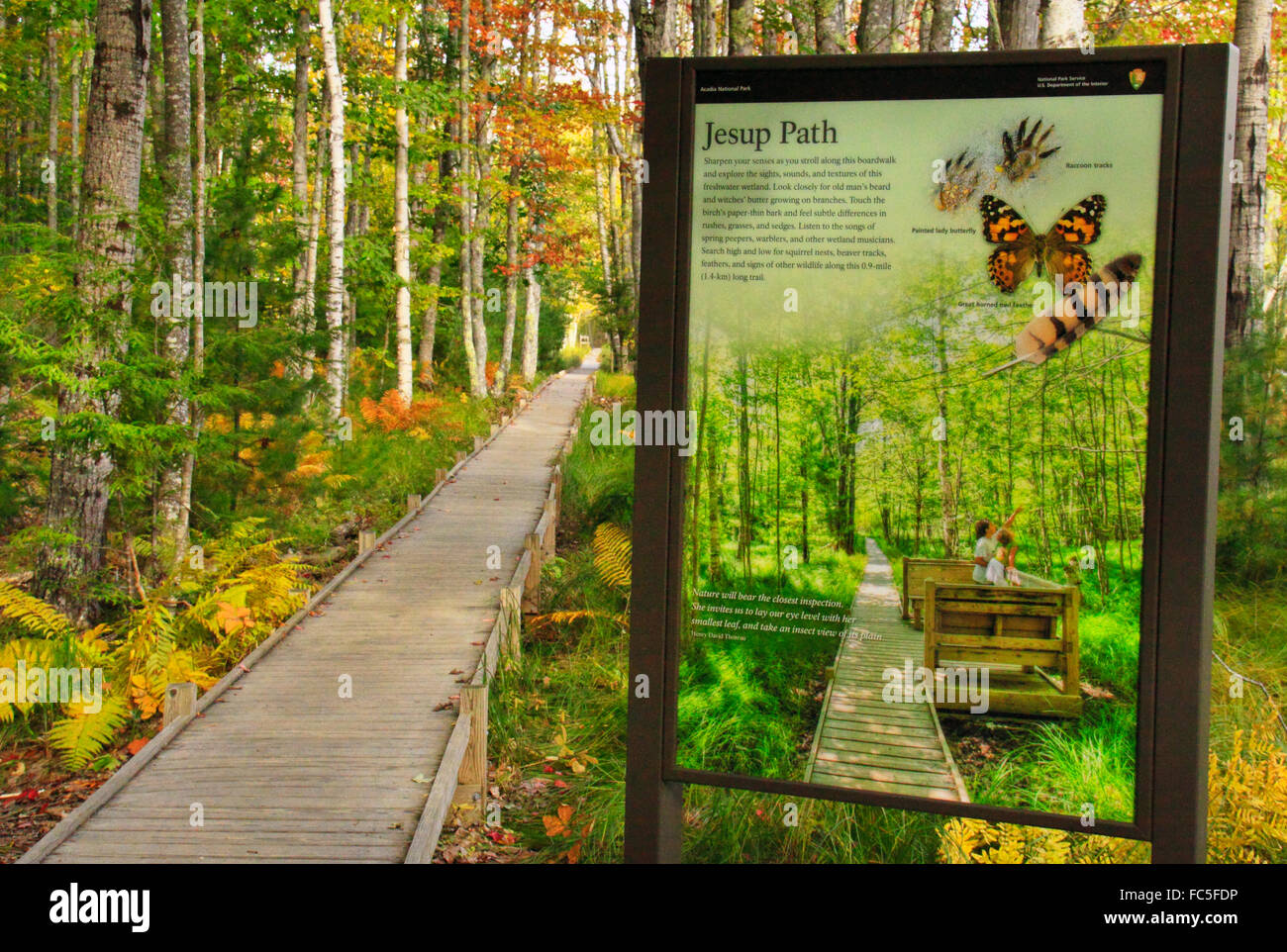 Acadia national park sign hi-res stock photography and images - Alamy