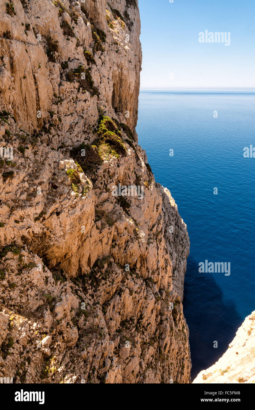 Cliff on Sardinia Stock Photo - Alamy