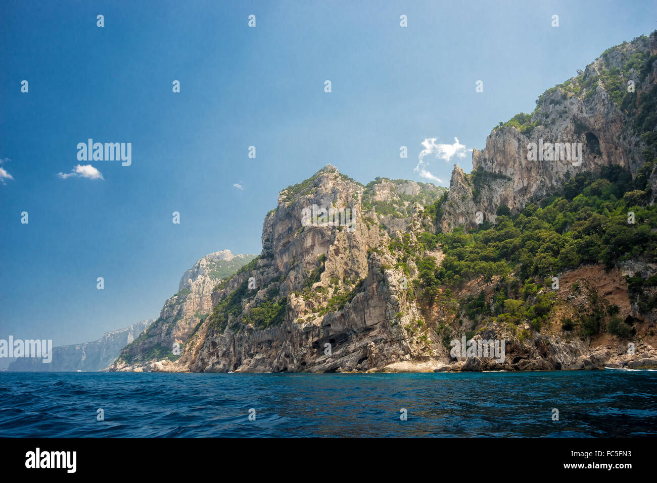 Cliff on Sardinia Stock Photo - Alamy