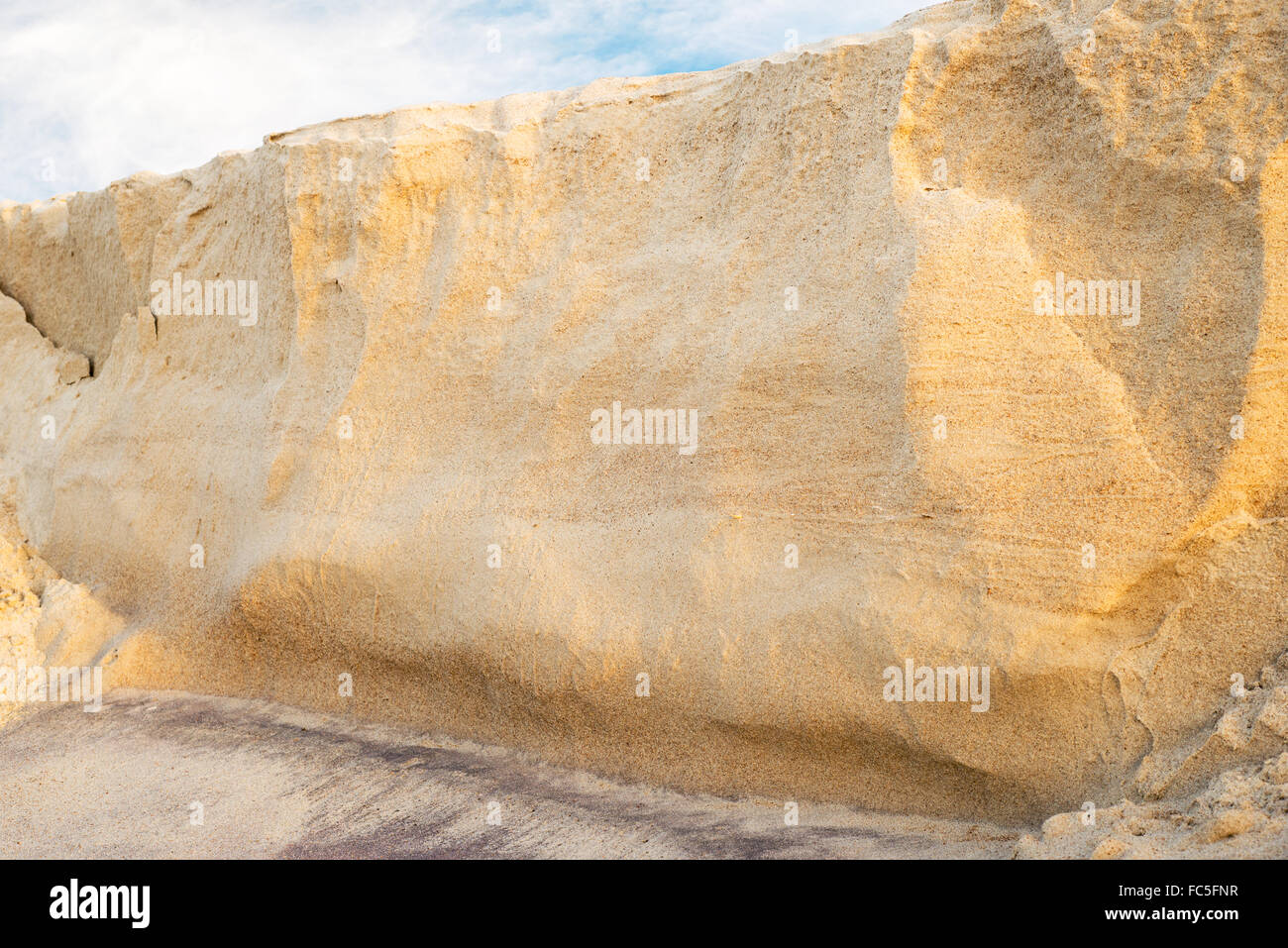 eroded sand bank Stock Photo - Alamy