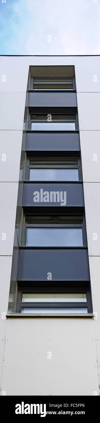 vertical row of windows Stock Photo - Alamy