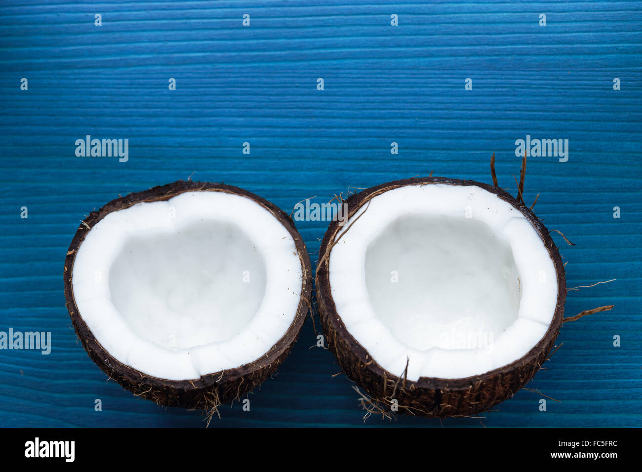 Delicious coconut with white coconut pulp Stock Photo - Alamy