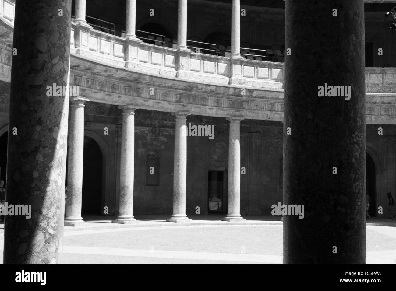 Detail of columns Black and White Stock Photos & Images - Alamy