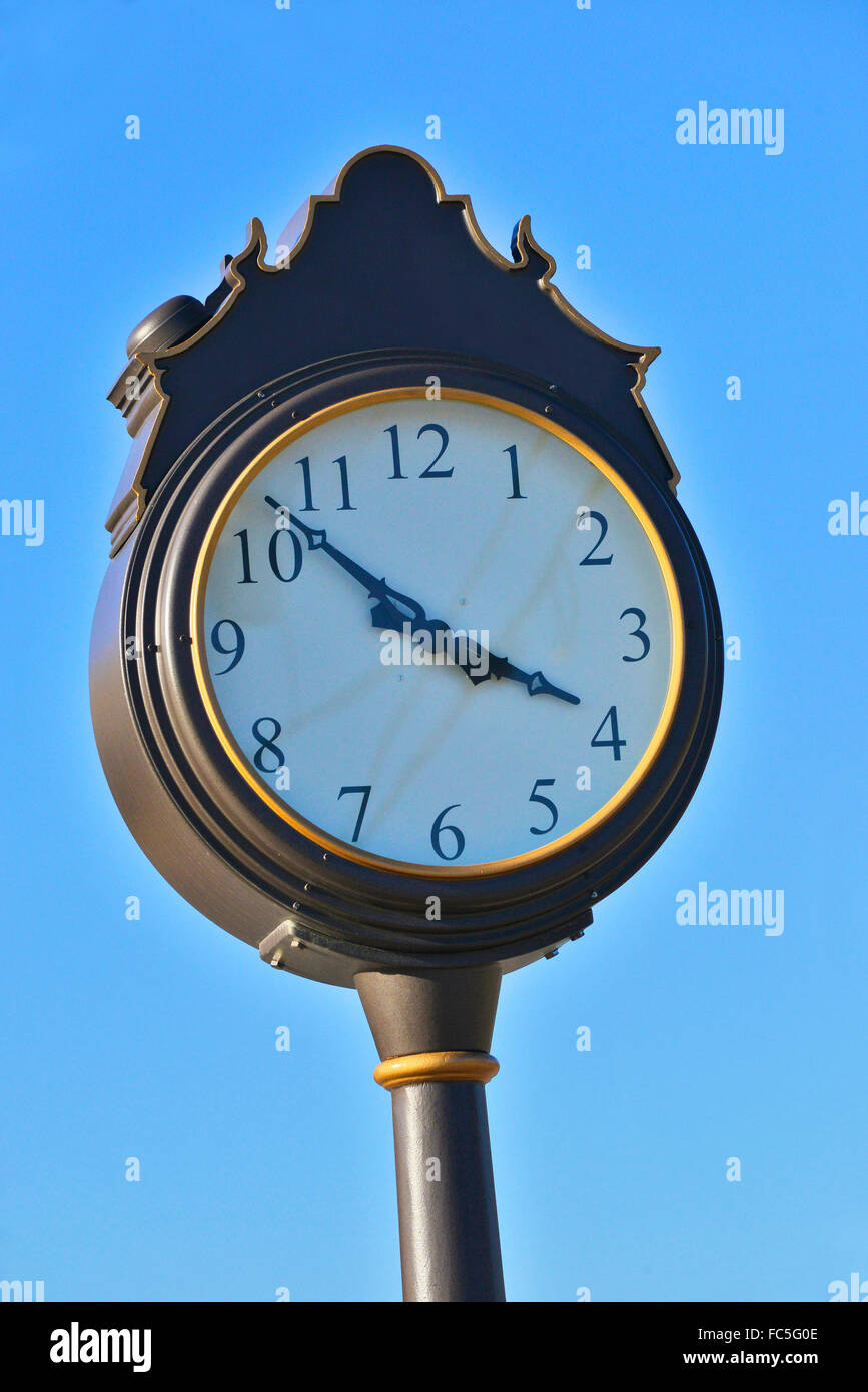 Outdoor public clock Stock Photo - Alamy