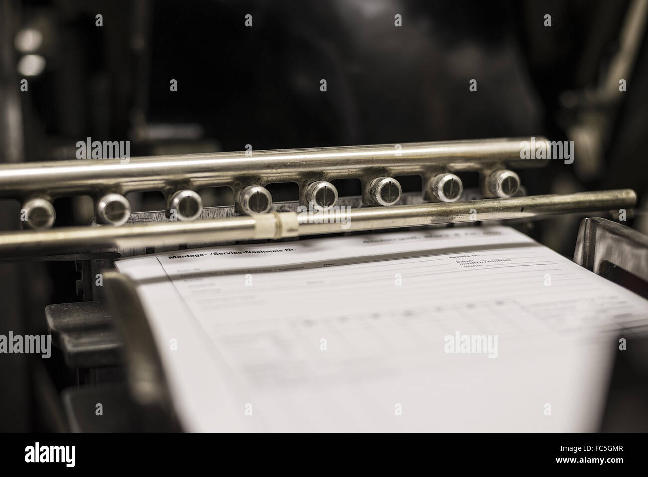 Old printing machine hi-res stock photography and images - Alamy