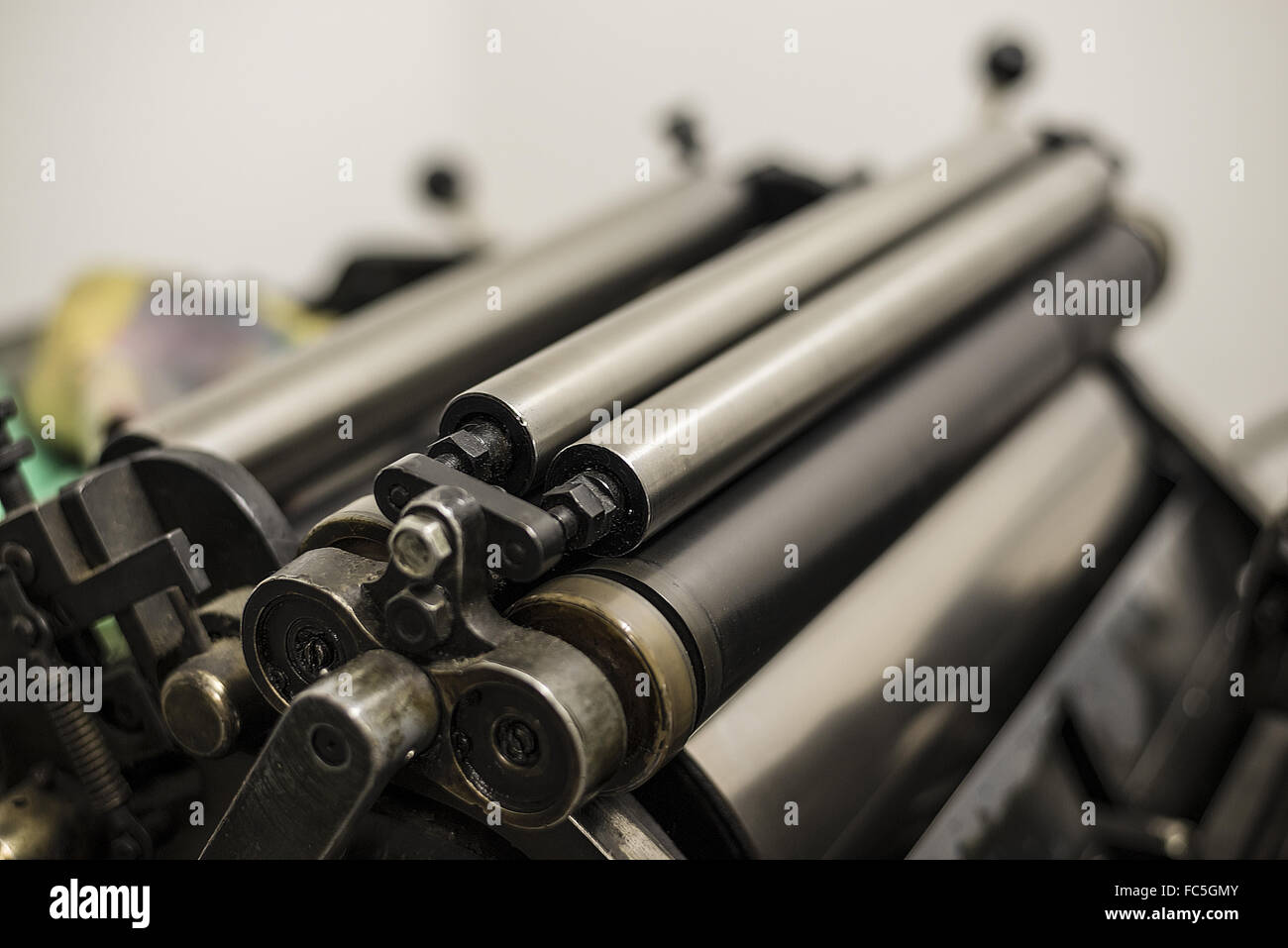 Old printing press hi-res stock photography and images - Alamy