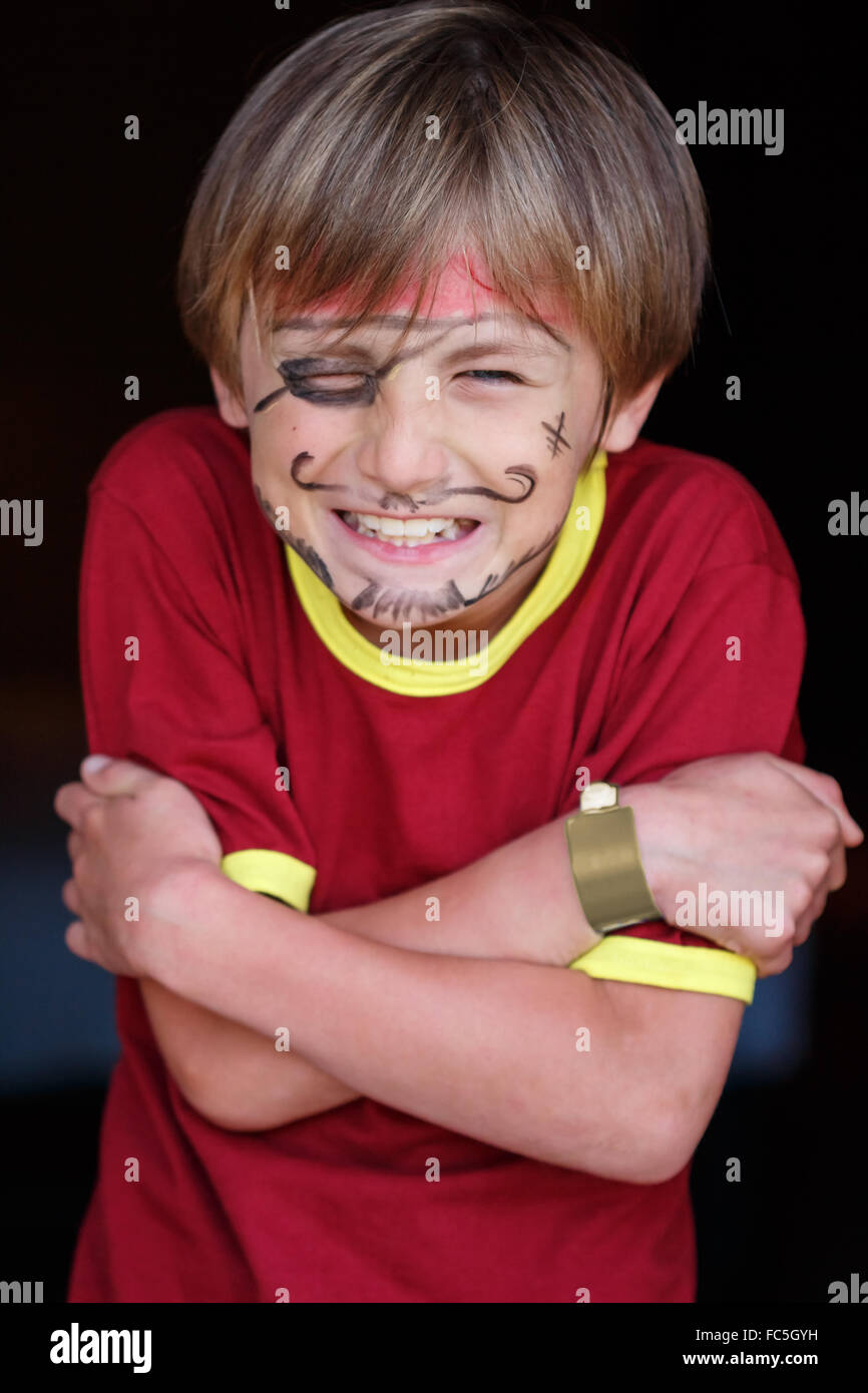 Close up grumpy pirate boy hi-res stock photography and images - Alamy