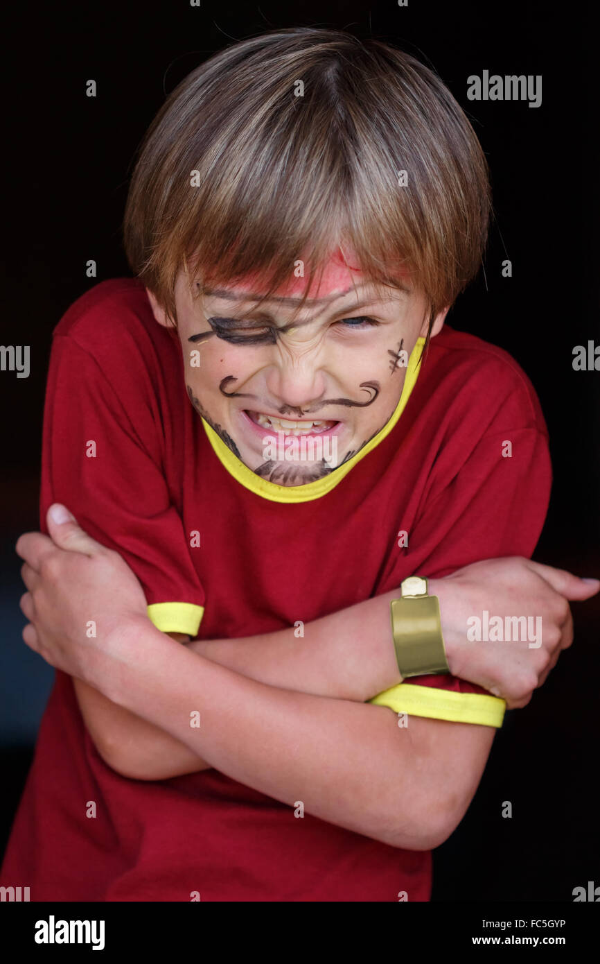 Close up grumpy pirate boy hi-res stock photography and images - Alamy