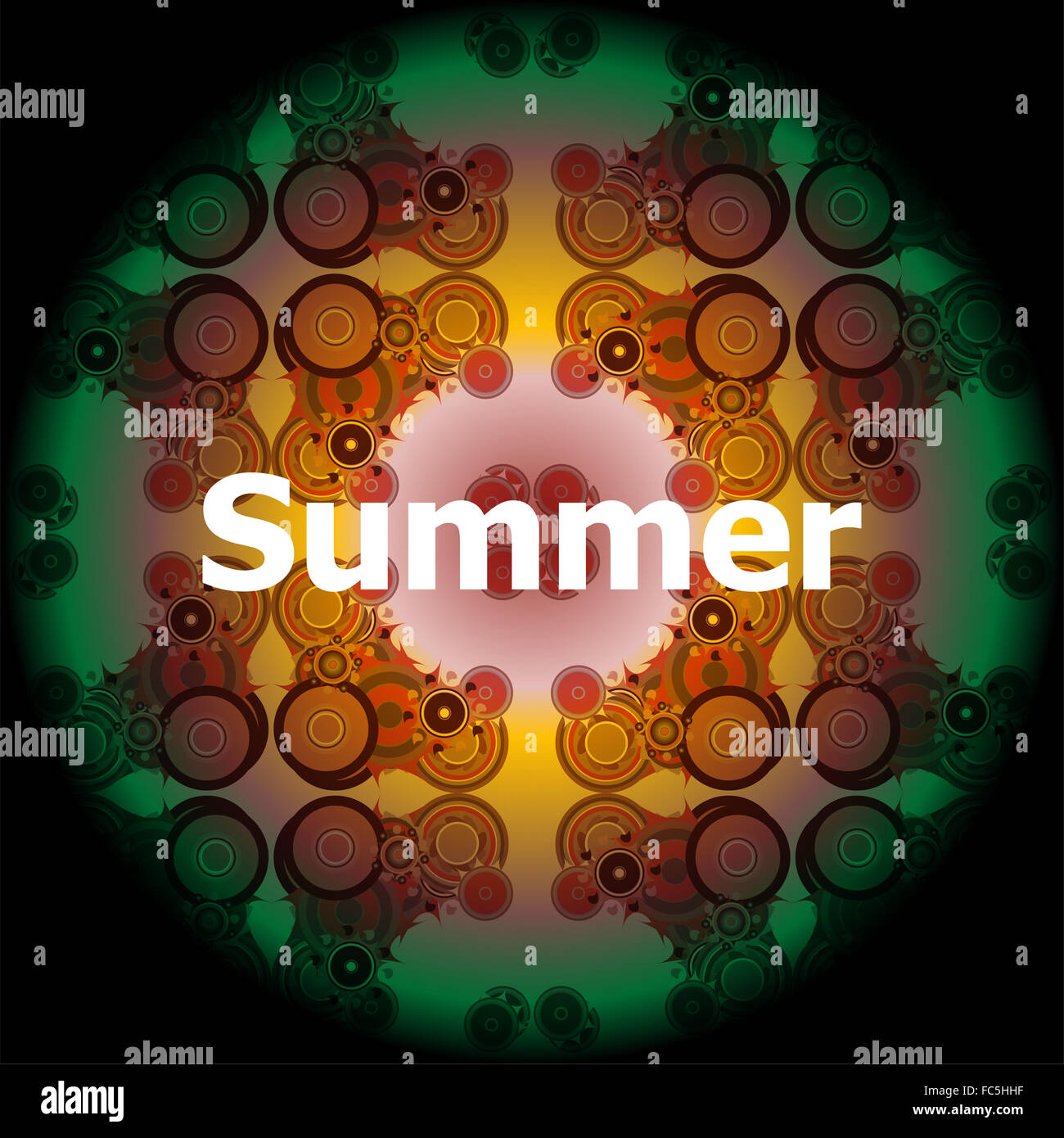 Summer Words on abstract Backgrounds Stock Photo - Alamy