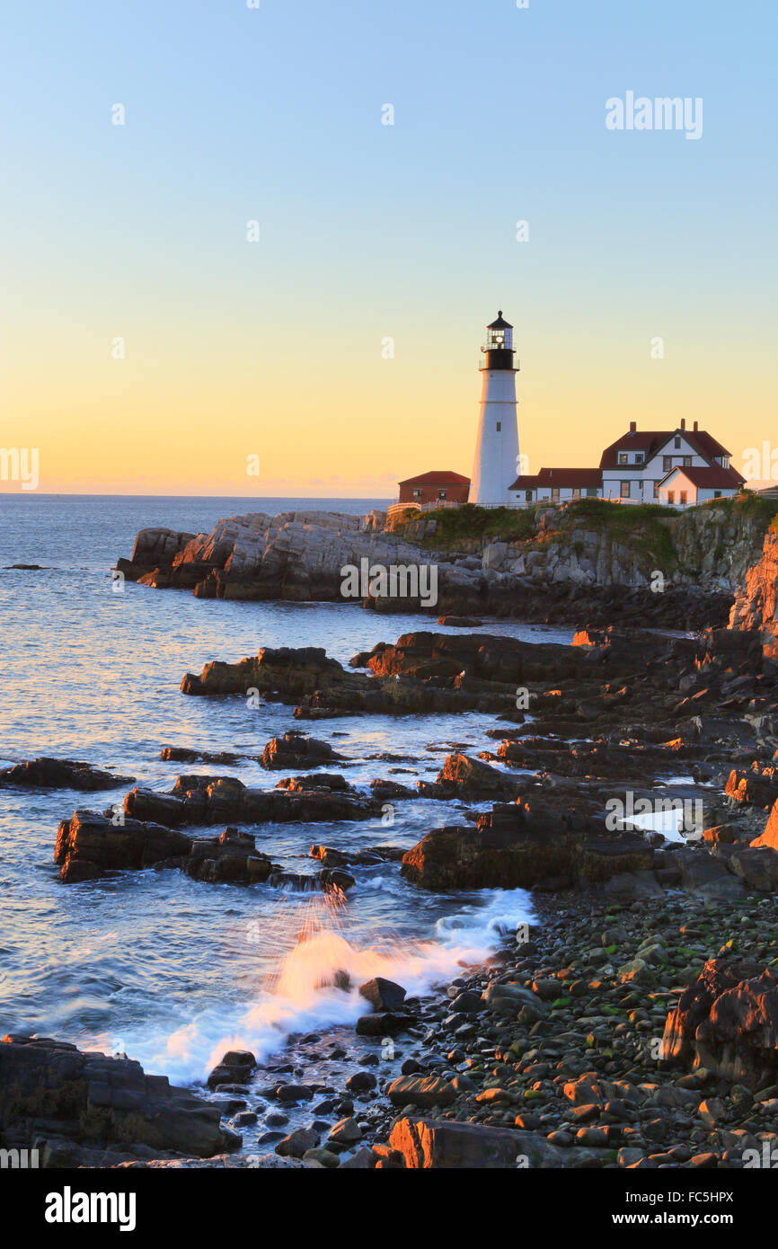 Portland Head Light, Cape Elizabeth, Maine, USA Stock Photo - Alamy