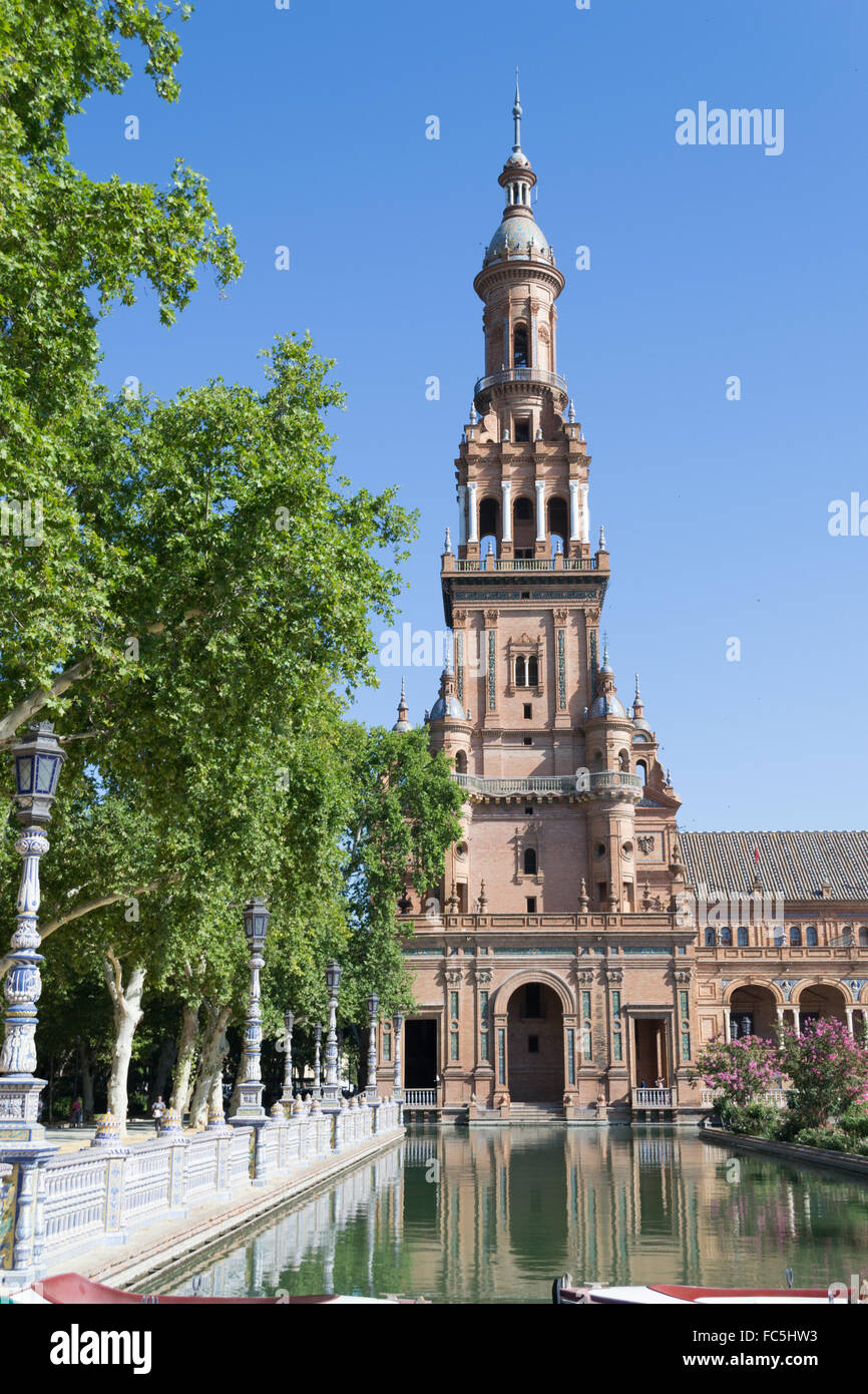 Spain square tower Stock Photo - Alamy