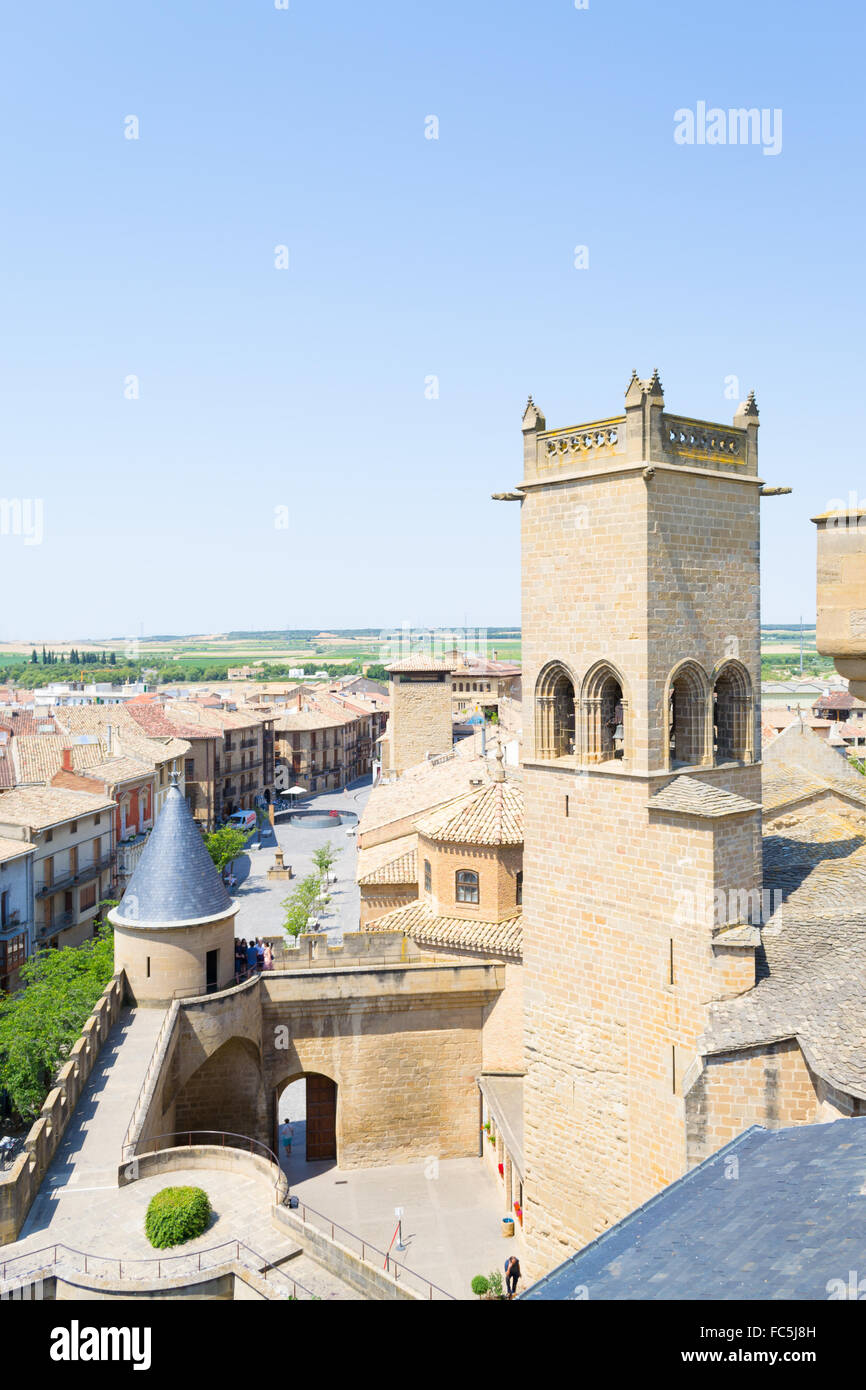 Towers in Olite Stock Photo - Alamy